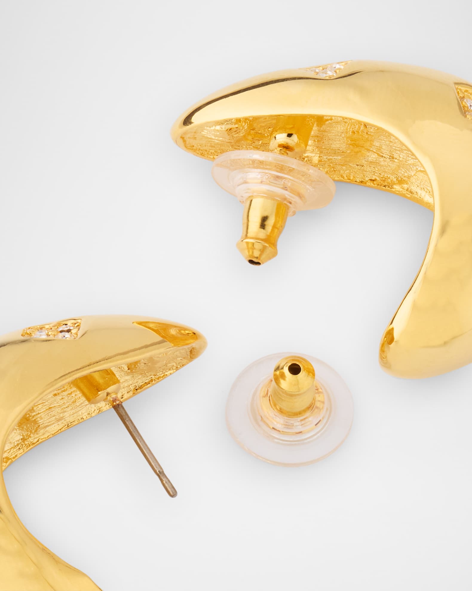 Elizabeth Cole Bettina Crystal Hoop Earrings | Neiman Marcus
