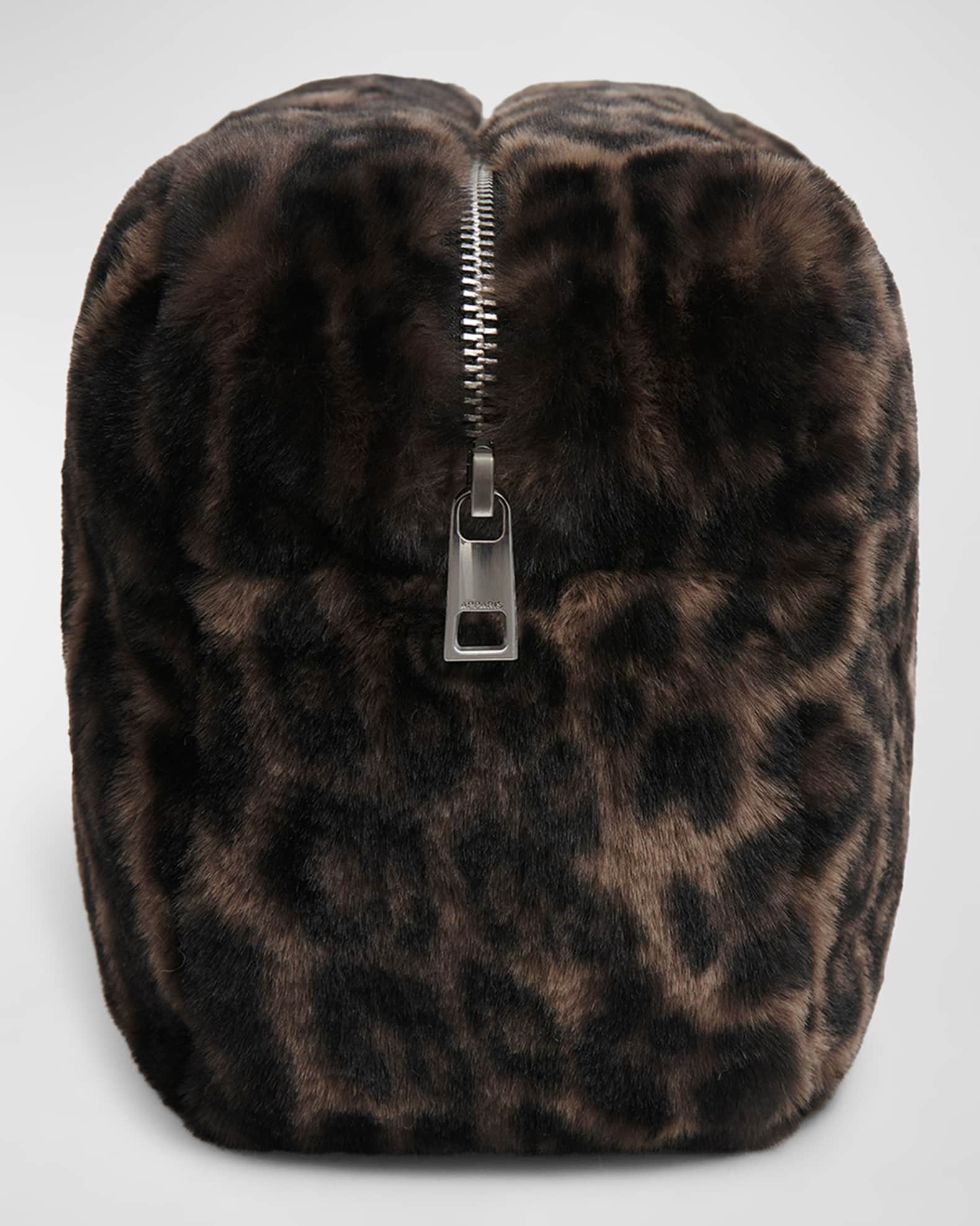 APPARIS Noor Jumbo Leopard Faux Fur Pouch Bag | Neiman Marcus