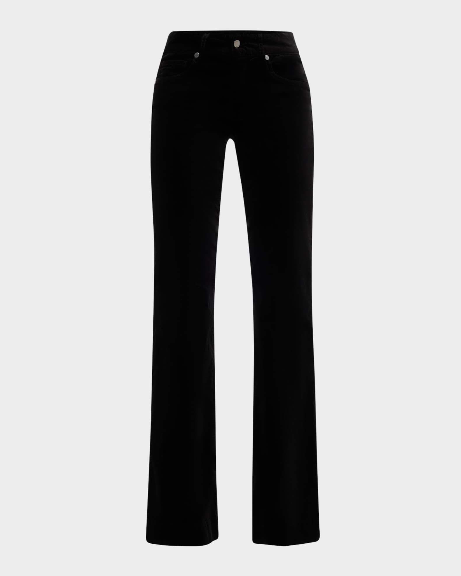 Ramy Brook Kyle Velvet Flare Trousers | Neiman Marcus