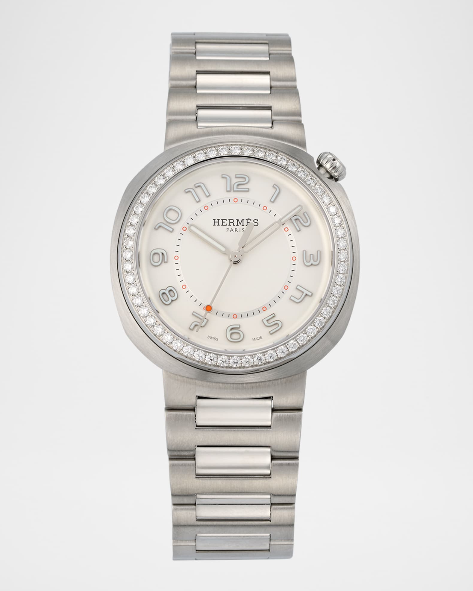 Hermes Hermès Cut Diamond Watch, 36 mm | Neiman Marcus