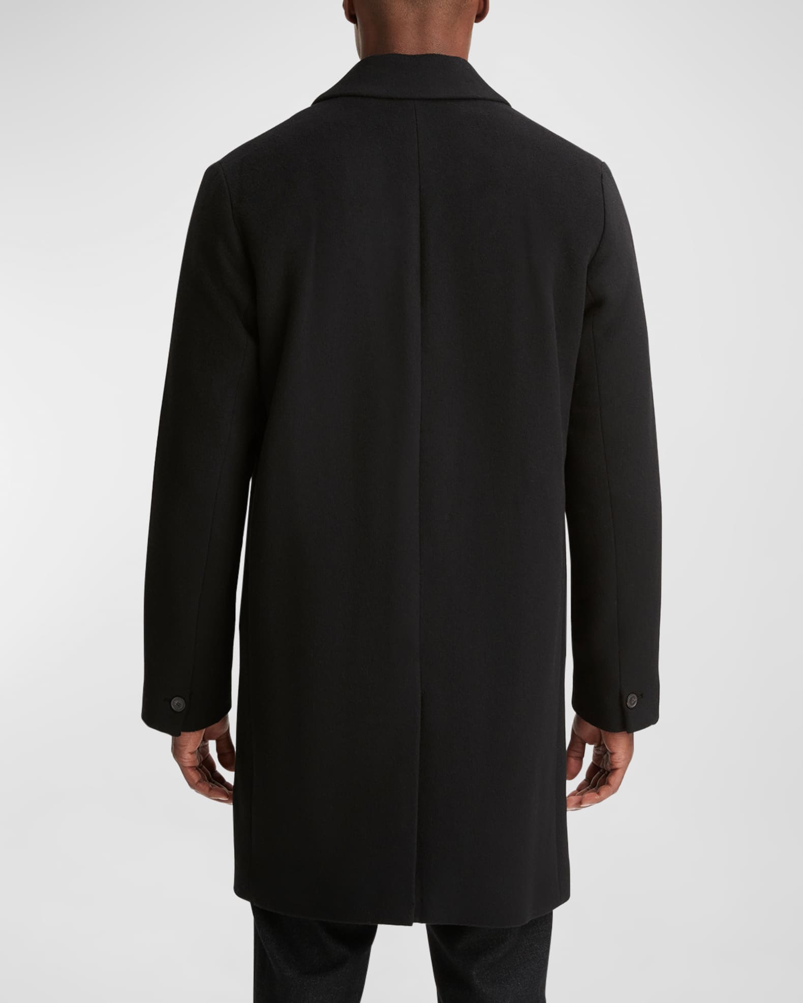 Vince Men's Classic Wool-Blend Topcoat | Neiman Marcus