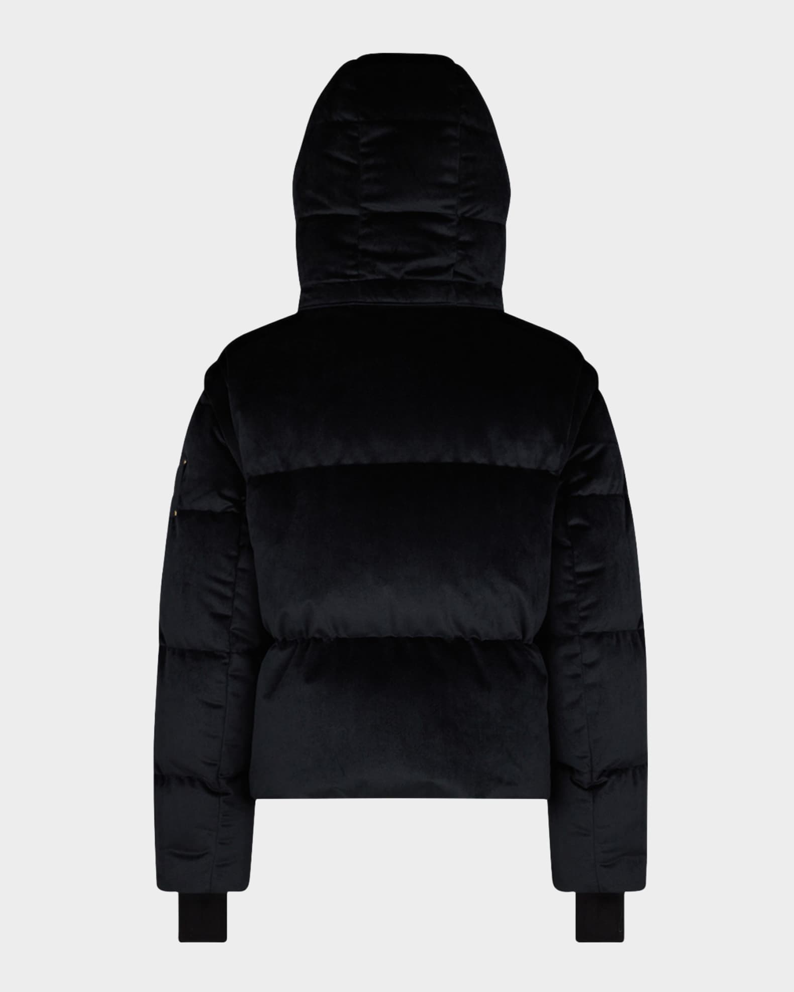 Moose Knuckles Misti Velour Puffer Jacket with Gold Hardware | Neiman Marcus