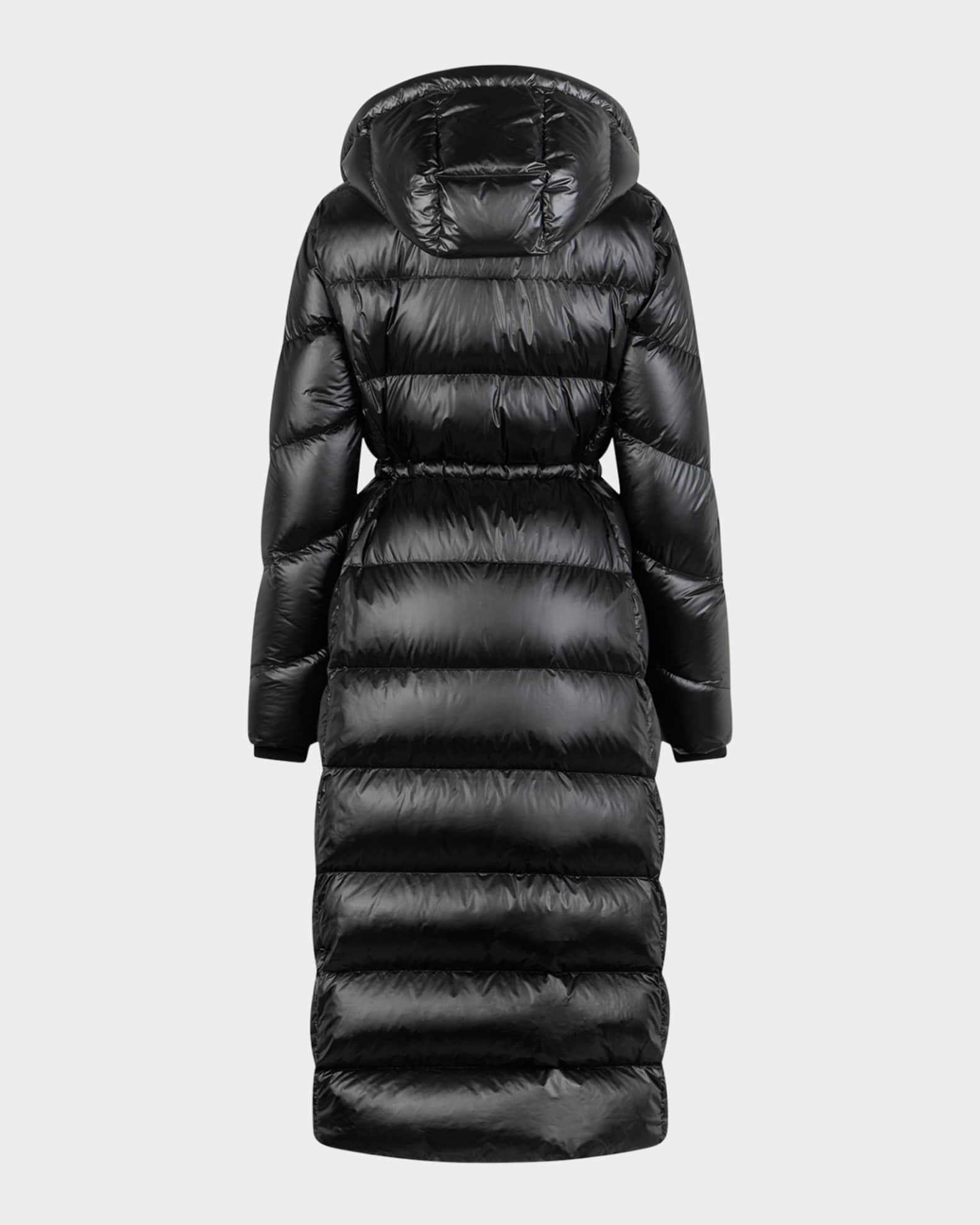 Moose Knuckles Belle Long Shiny Puffer Coat | Neiman Marcus