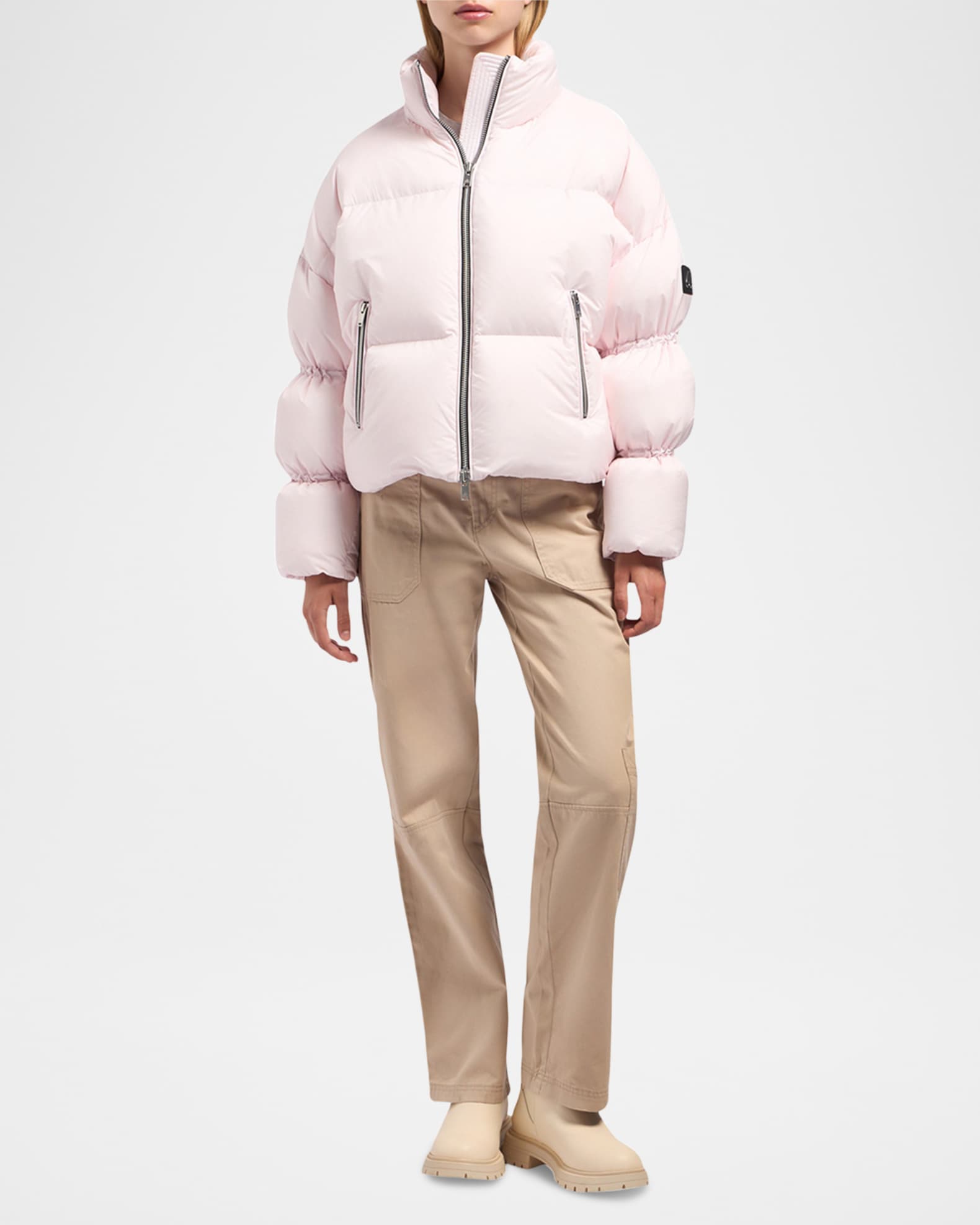Agate Drawstring Puffer Jacket | Neiman Marcus