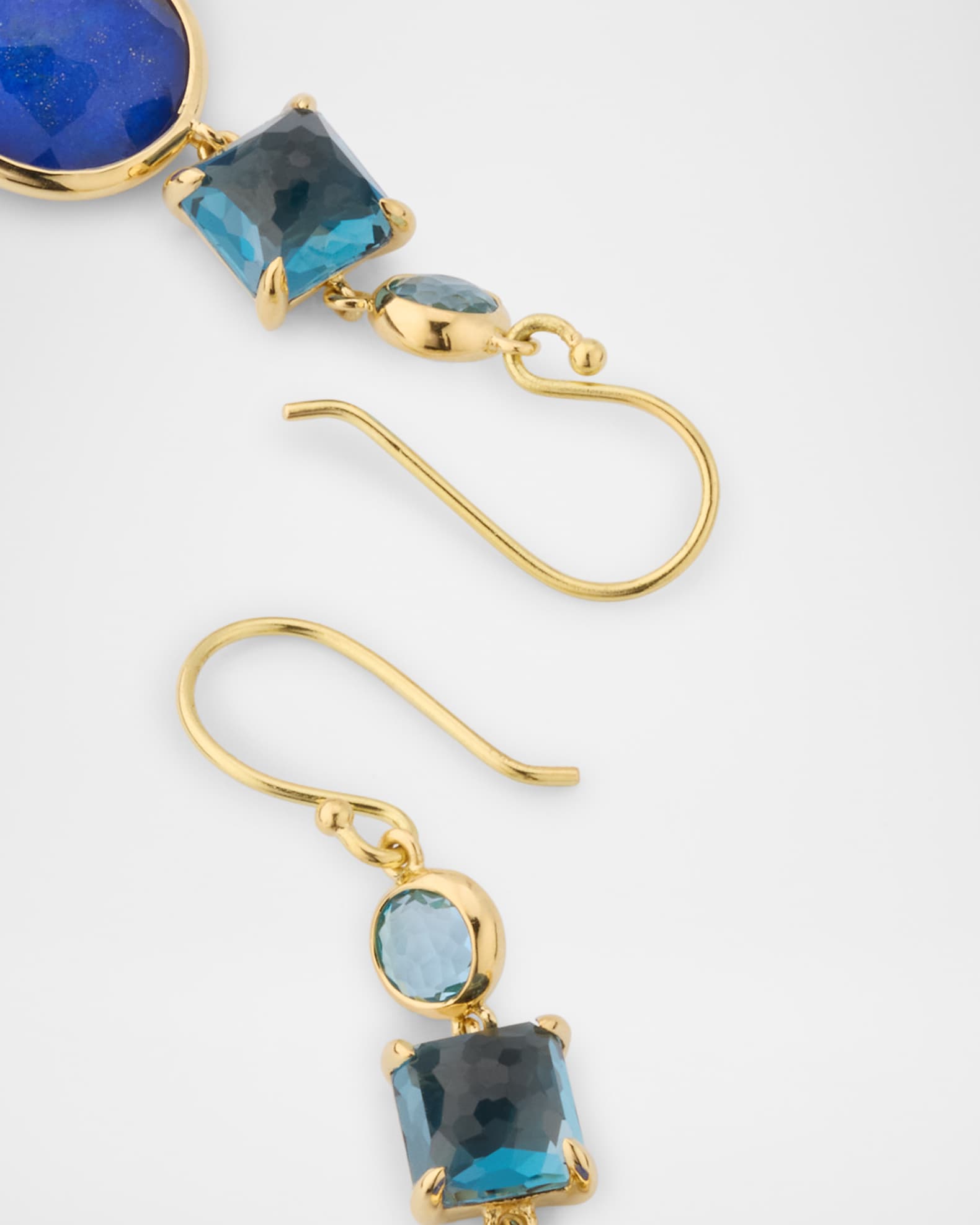 Ippolita Rock Candy 3-Stone Drop Mare Earrings in 18K Gold | Neiman Marcus