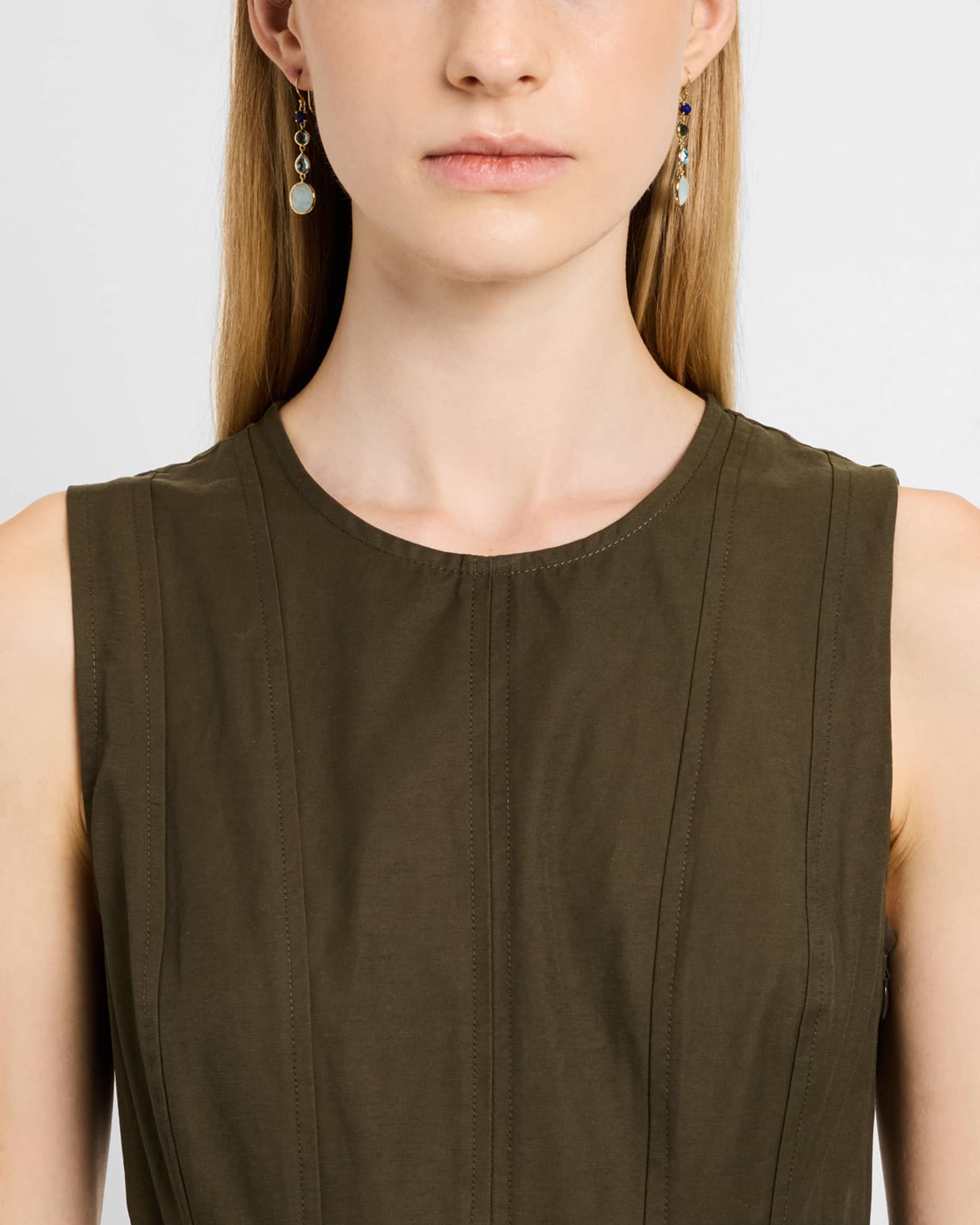 Ippolita Rock Candy 18K Gold 4-Stone Linear Drop Earrings | Neiman Marcus
