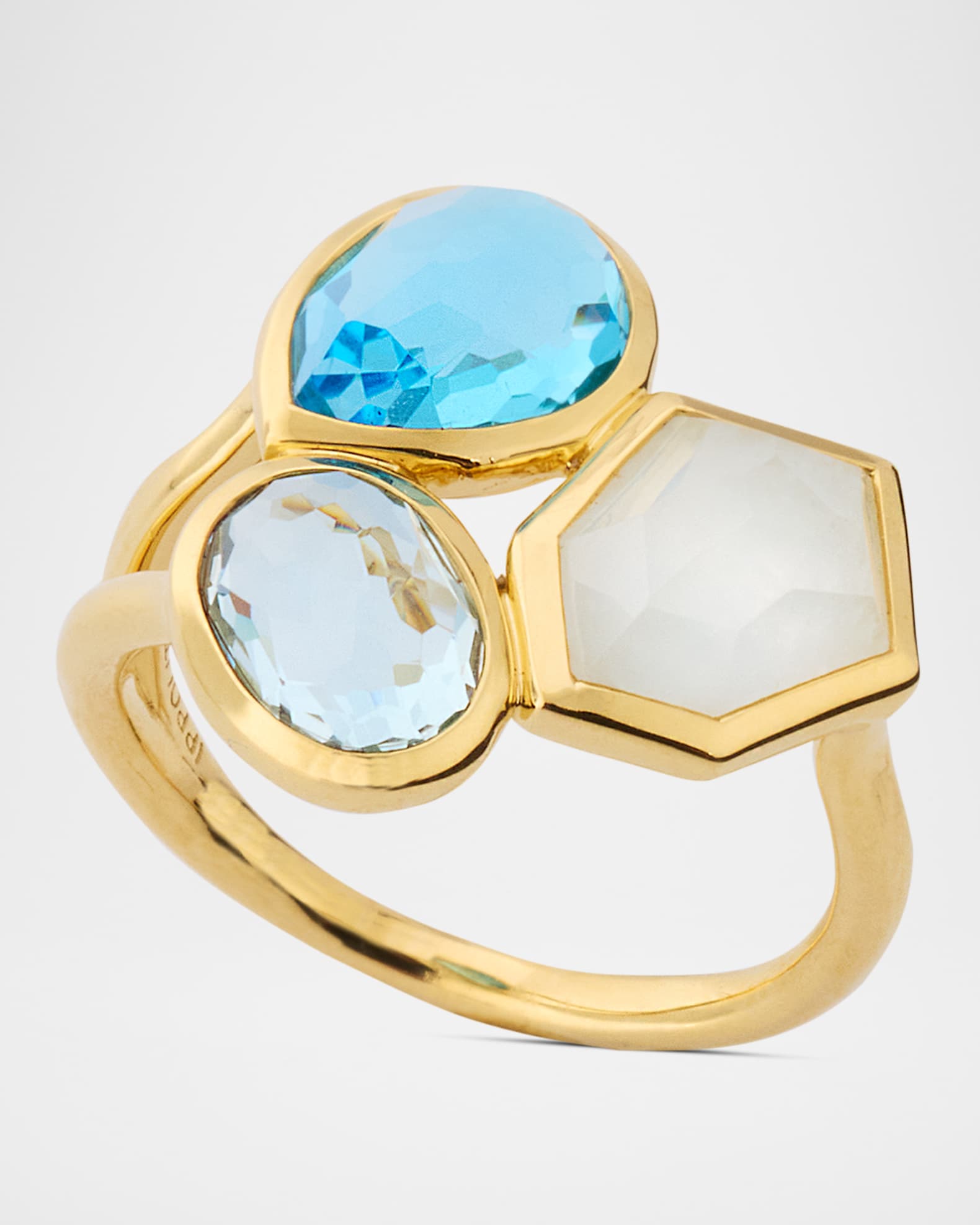 Ippolita Rock Candy Small Mare 3-Stone Cluster Ring in 18K Gold ...