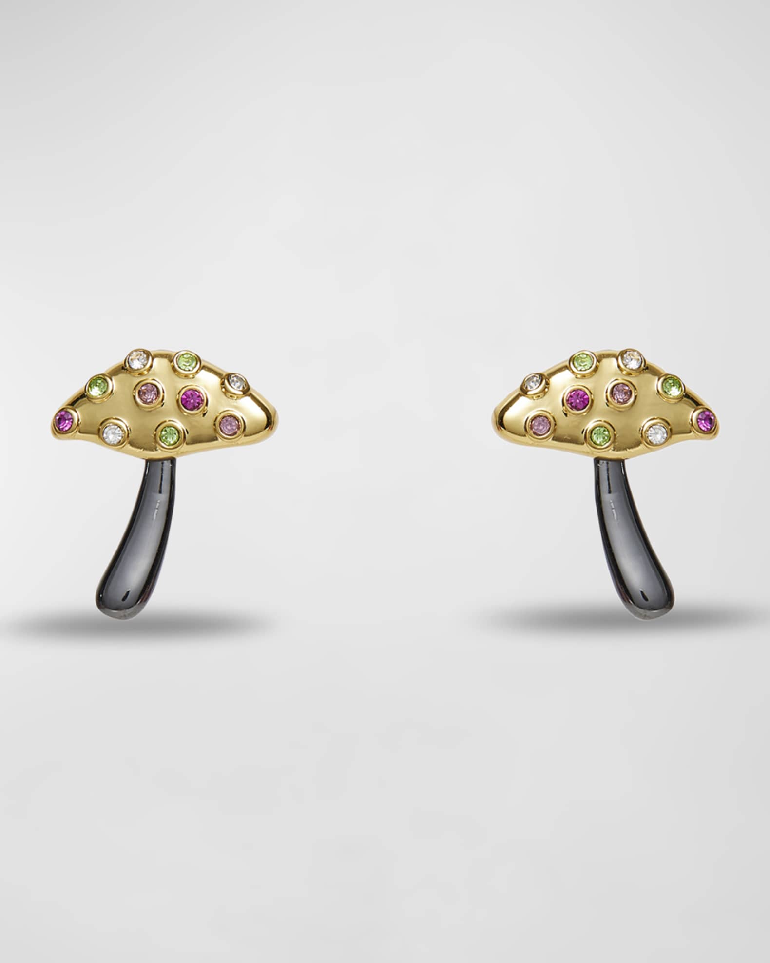 Lele Sadoughi Mushroom Button Earrings | Neiman Marcus