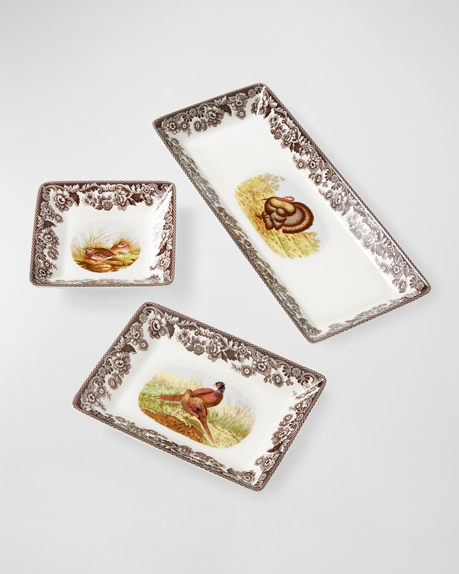Spode Woodland 3-Piece Nesting Tray Set | Neiman Marcus