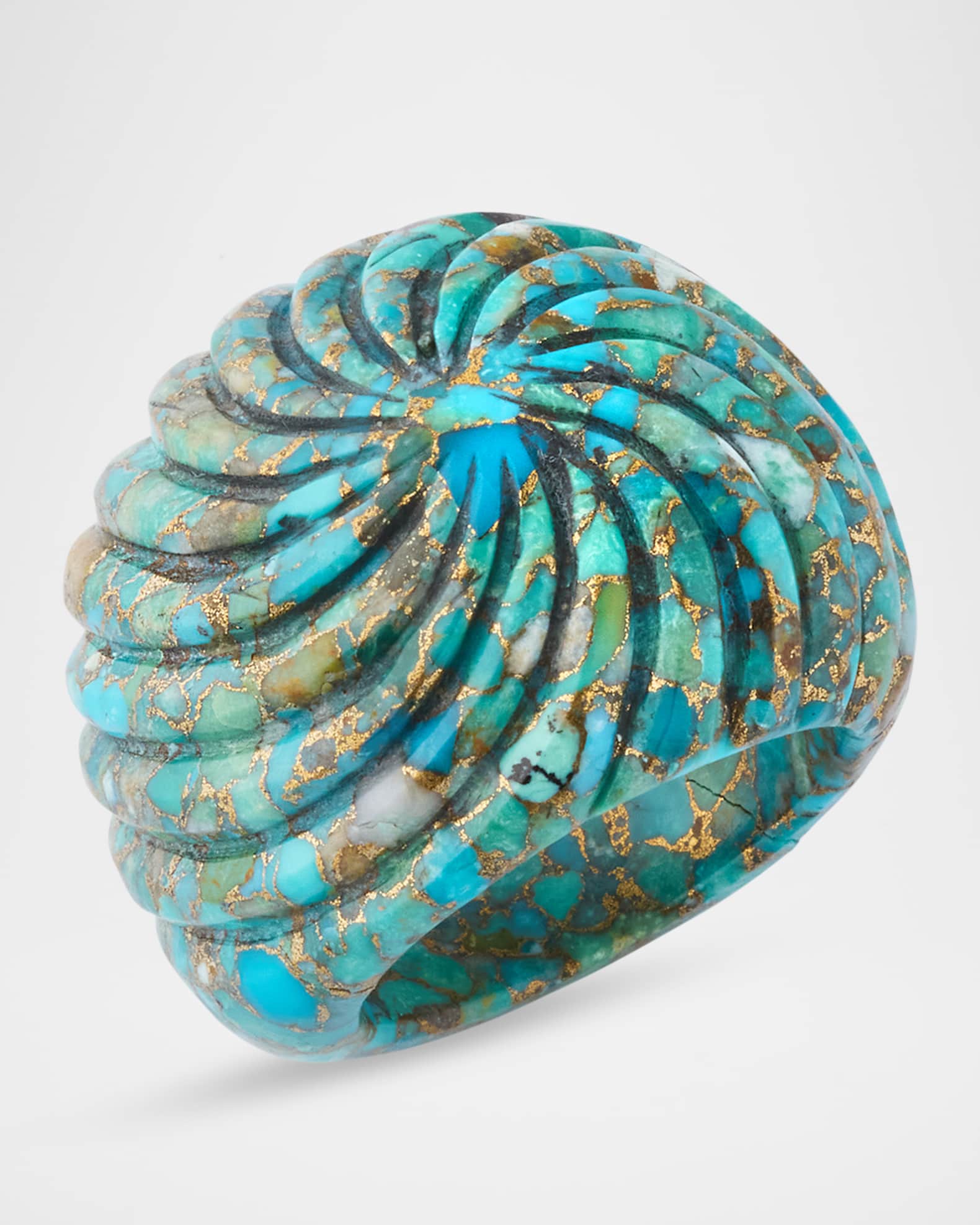 NEST Jewelry Carved Turquoise Statement Ring | Neiman Marcus