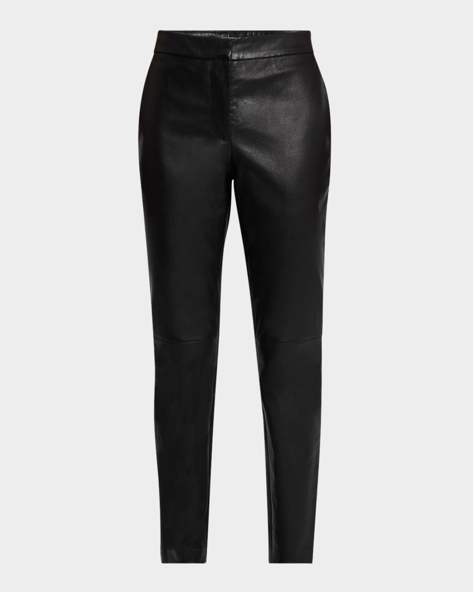 Rosetta Getty Cropped Skinny Leg Leather Pants | Neiman Marcus