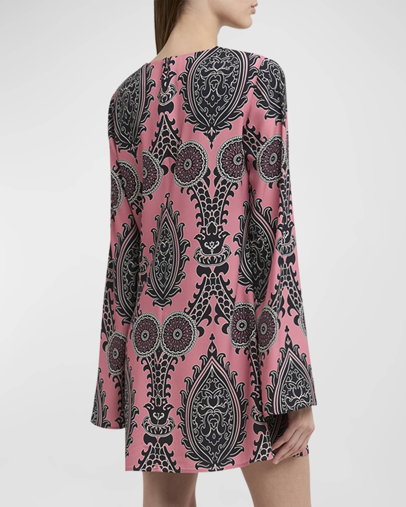 La DoubleJ Supremes Long-Sleeve Mini Swing Dress | Neiman Marcus