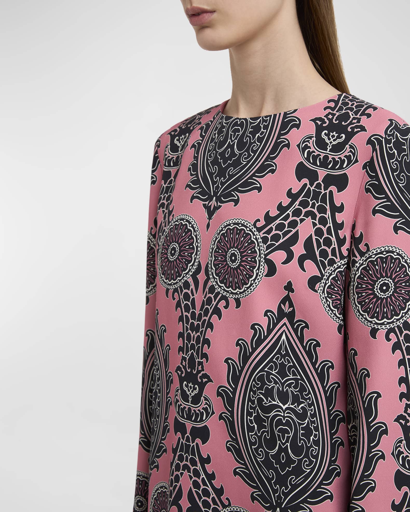 La DoubleJ Supremes Long-Sleeve Mini Swing Dress | Neiman Marcus