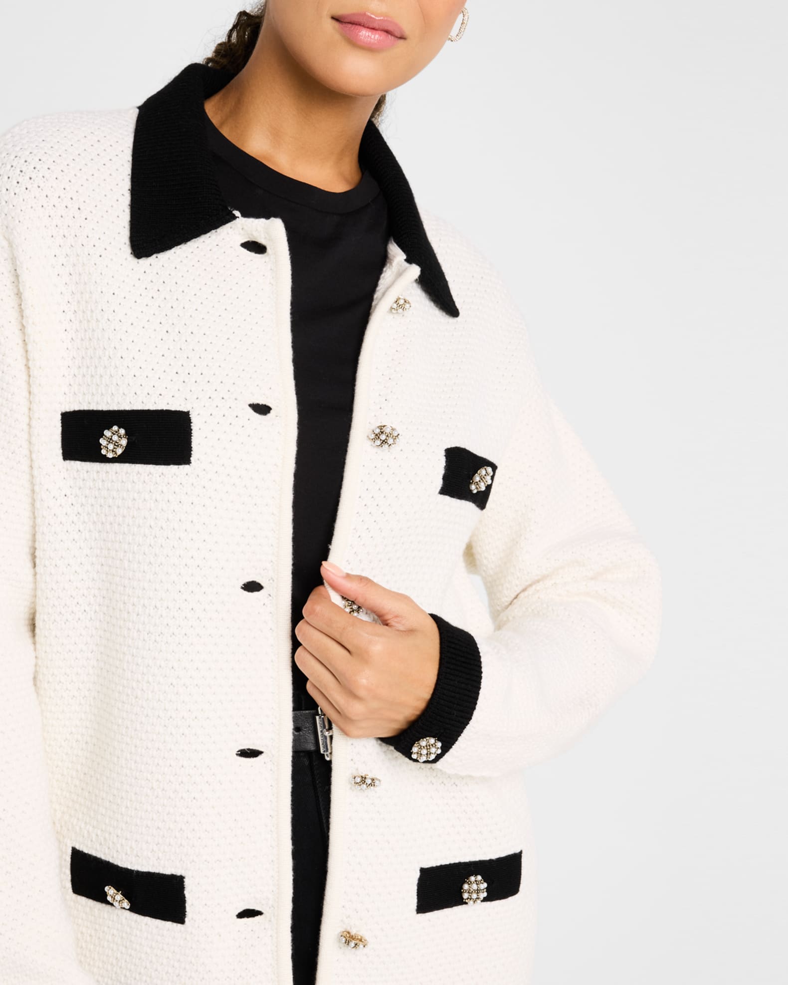 Alice + Olivia Phoebe Oversized Sweater Jacket | Neiman Marcus