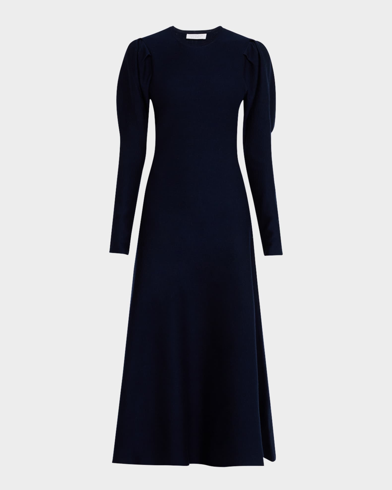 Gabriela Hearst Hannah Puff-Sleeve Wool-Cashmere Maxi Dress | Neiman Marcus