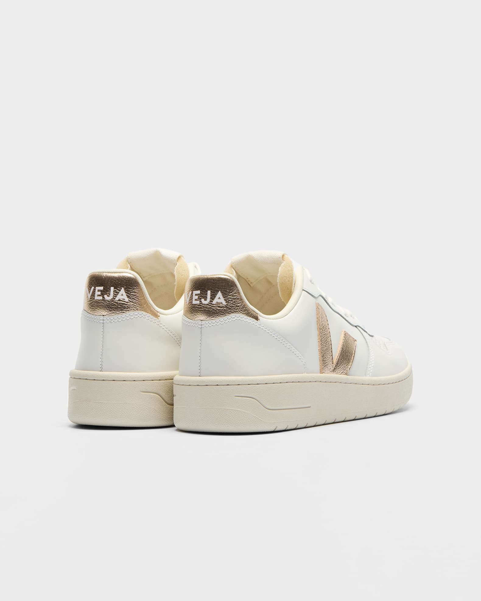 VEJA V-10 Bicolor Leather Low-Top Sneakers | Neiman Marcus