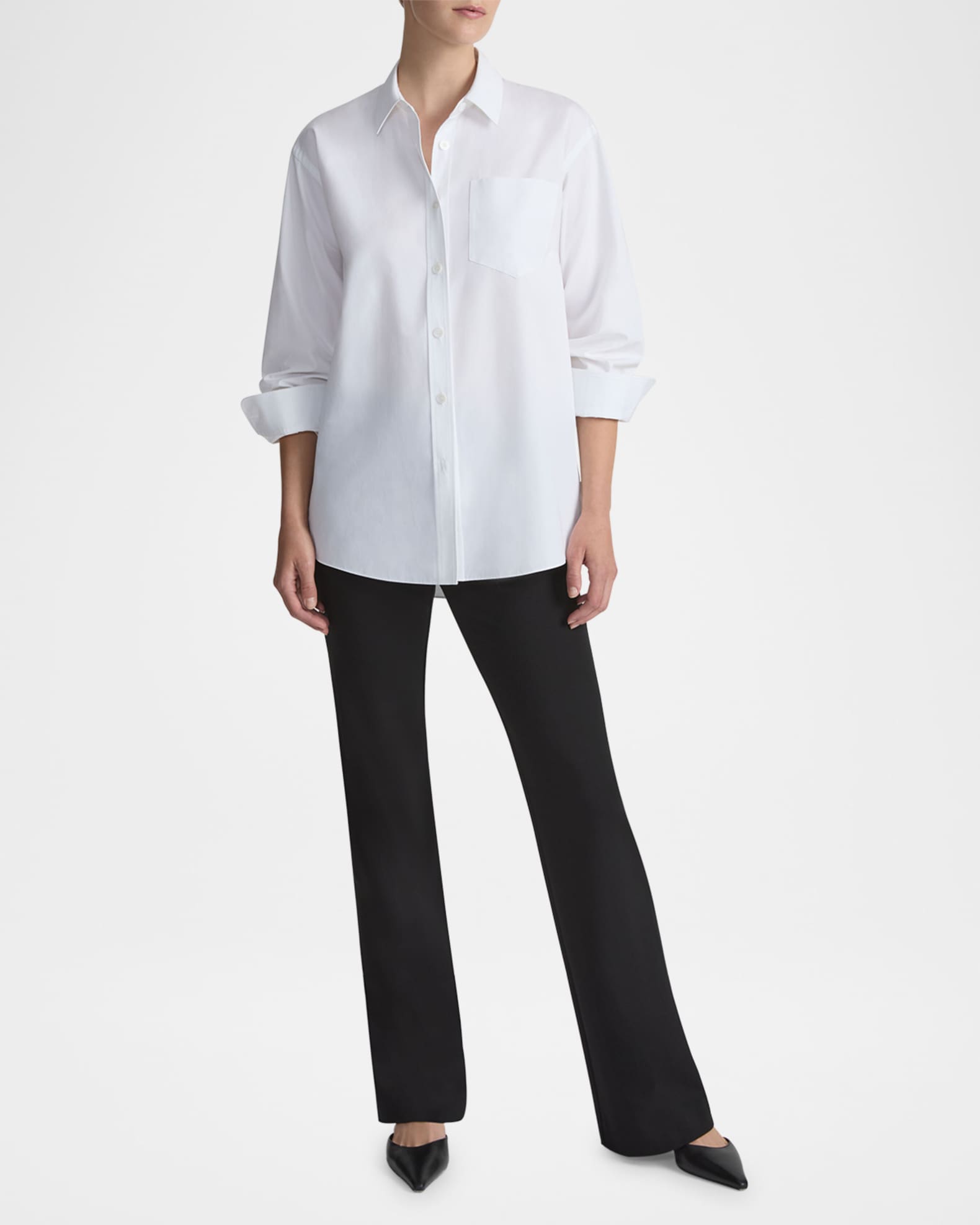 Lafayette 148 New York Gates Flare-Leg Jersey Pants | Neiman Marcus
