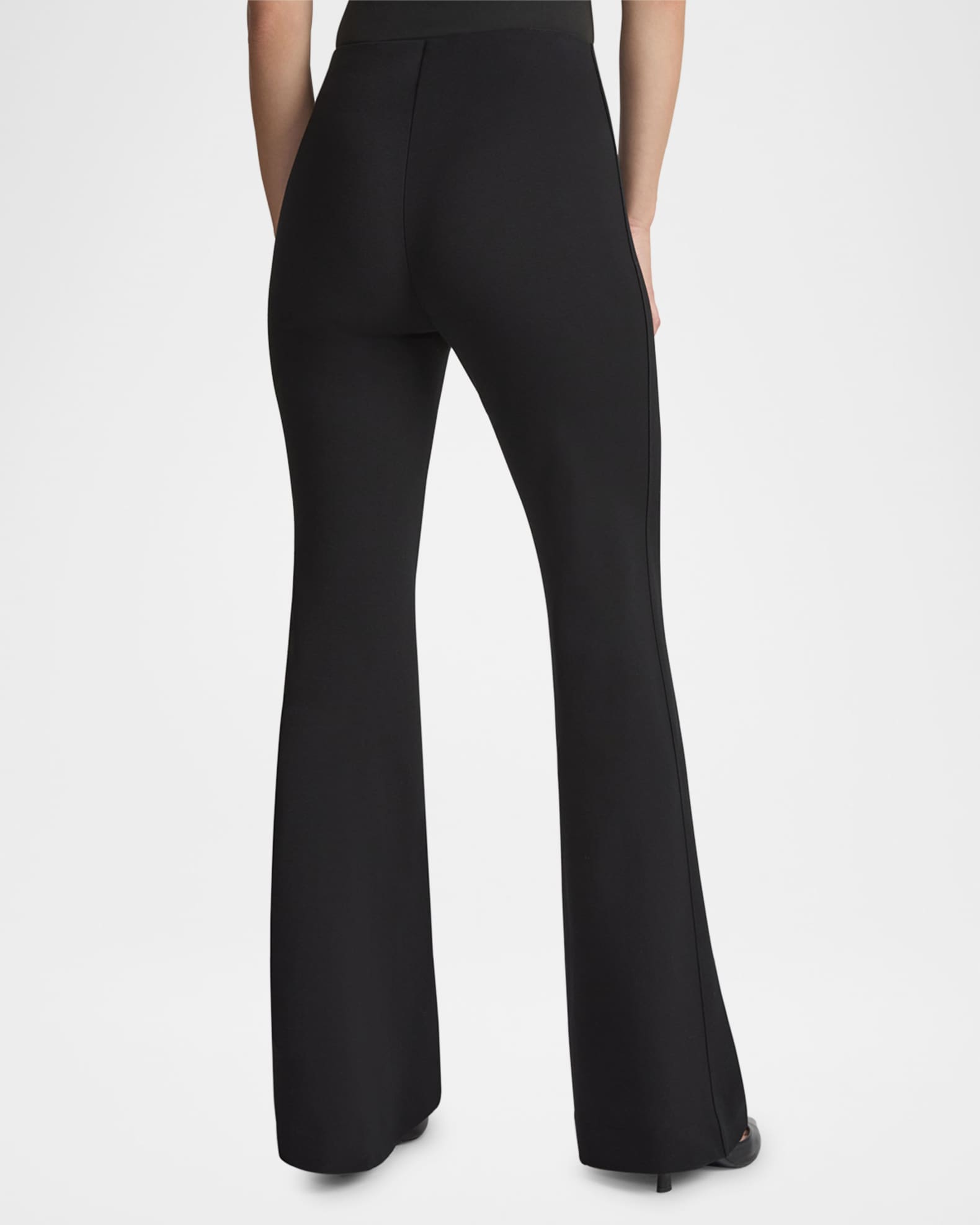 Lafayette 148 New York Gates Flare-Leg Jersey Pants | Neiman Marcus