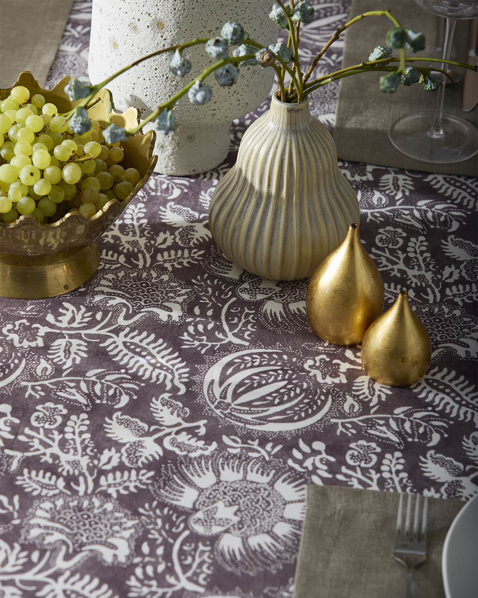 Matouk Schumacher Granada Tablecloth, 70" x 144" | Neiman Marcus