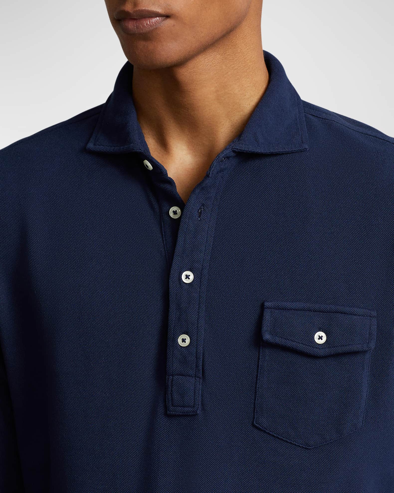 Polo Ralph Lauren Men's Classic-Fit Long Sleeve Polo Shirt | Neiman Marcus