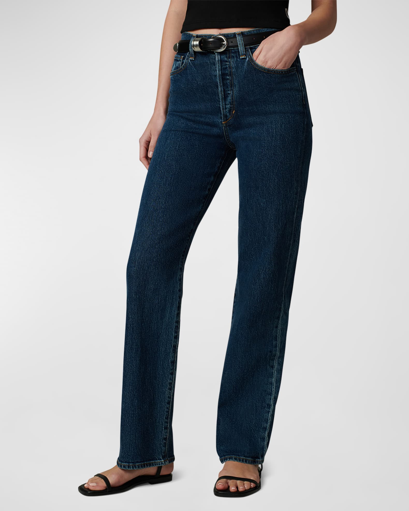 Joe's Jeans The Margot High-Rise Straight Jeans | Neiman Marcus