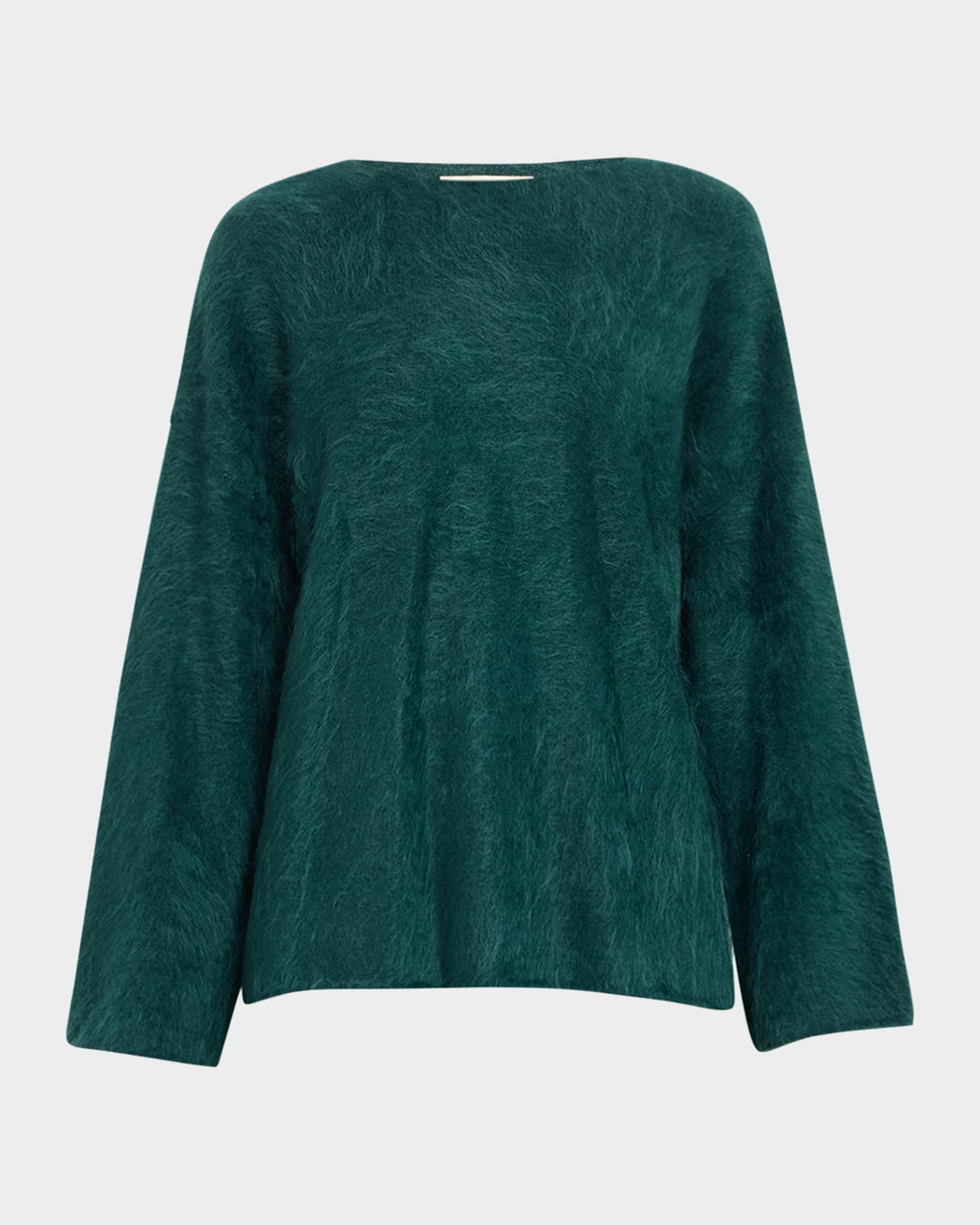 Jason Wu Collection Brushed Cashmere Knit Crewneck Sweater | Neiman Marcus