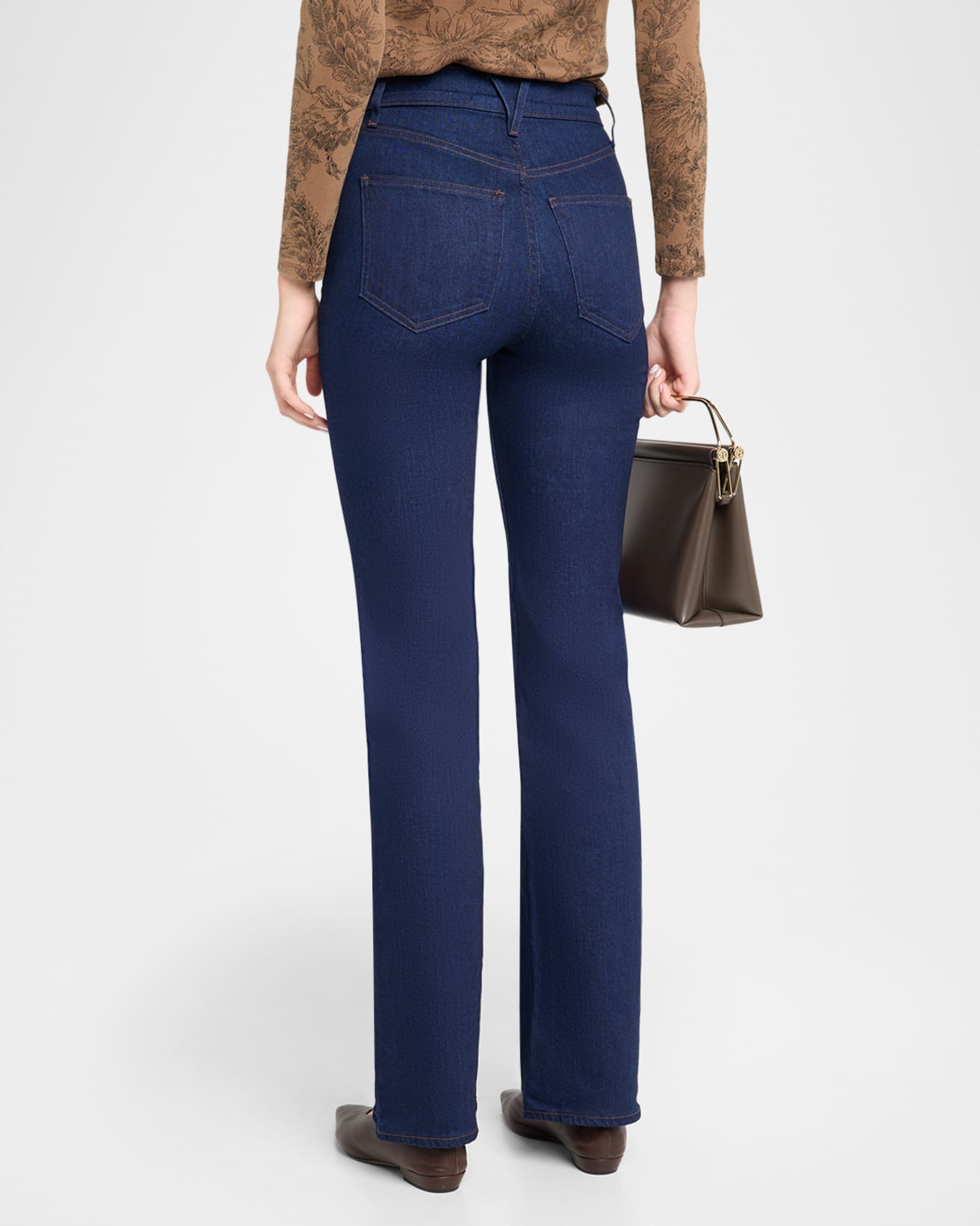 Veronica Beard Crosbie Wide-Leg Jeans with Patch Pockets | Neiman Marcus