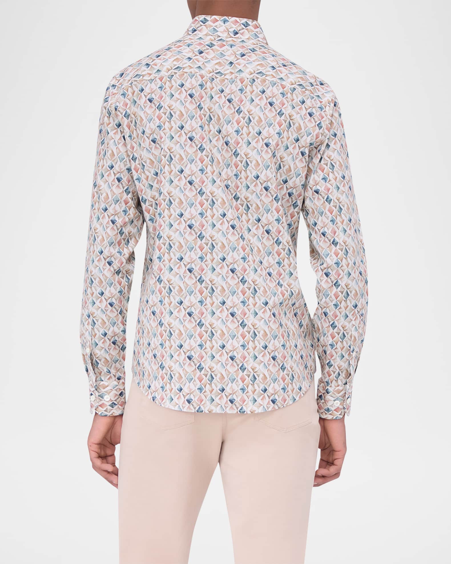 Bugatchi Men's Julian Mosaic Sport Shirt | Neiman Marcus