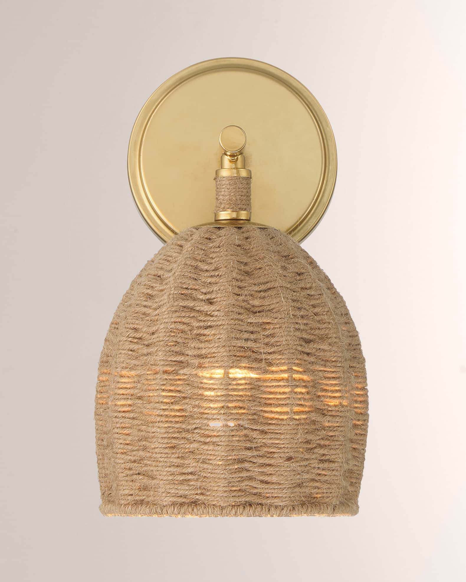 Crystorama Jace 10" 1-Light Soft Gold Sconce | Neiman Marcus