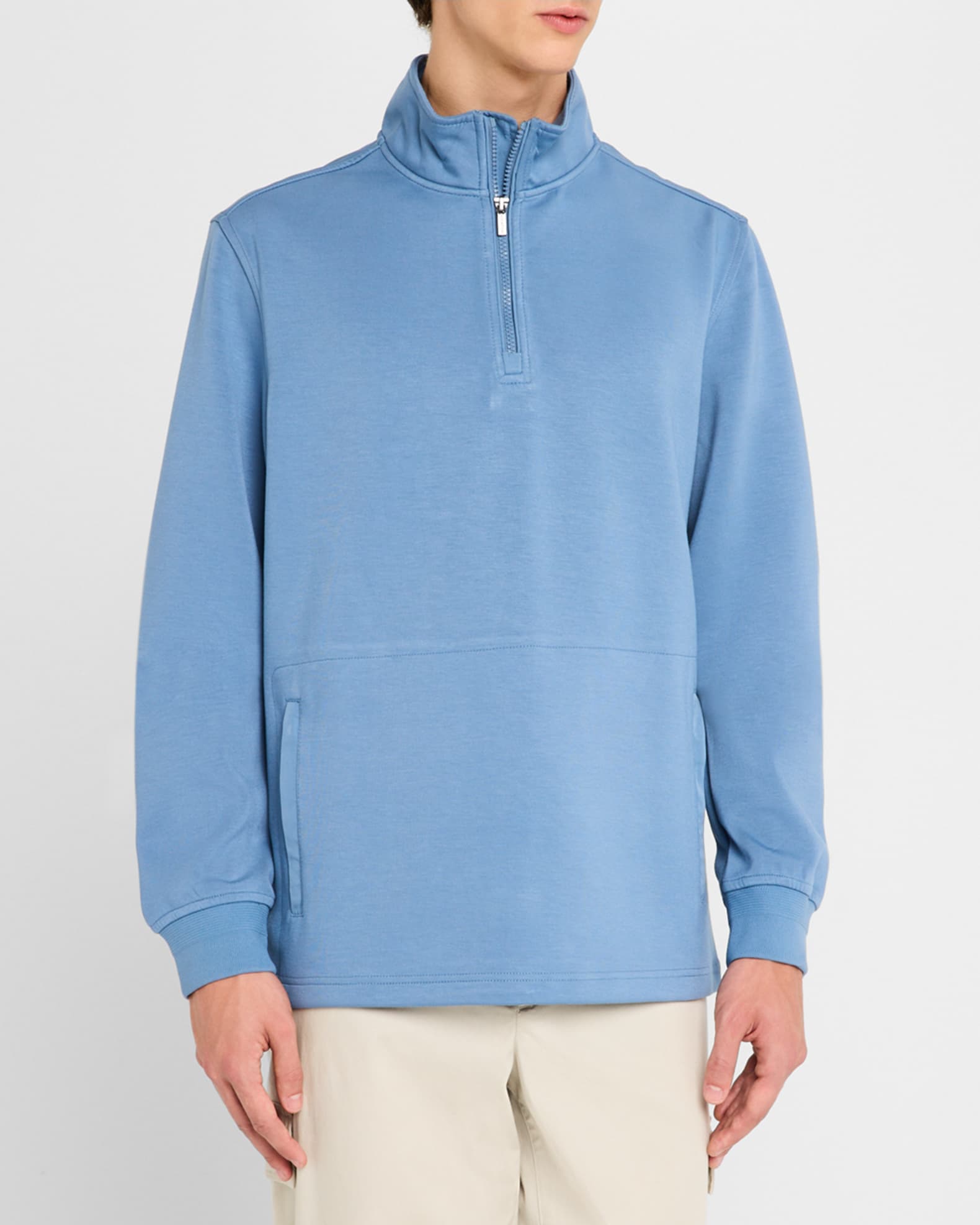 Bugatchi Men's Quarter-Zip Knit Sweater | Neiman Marcus