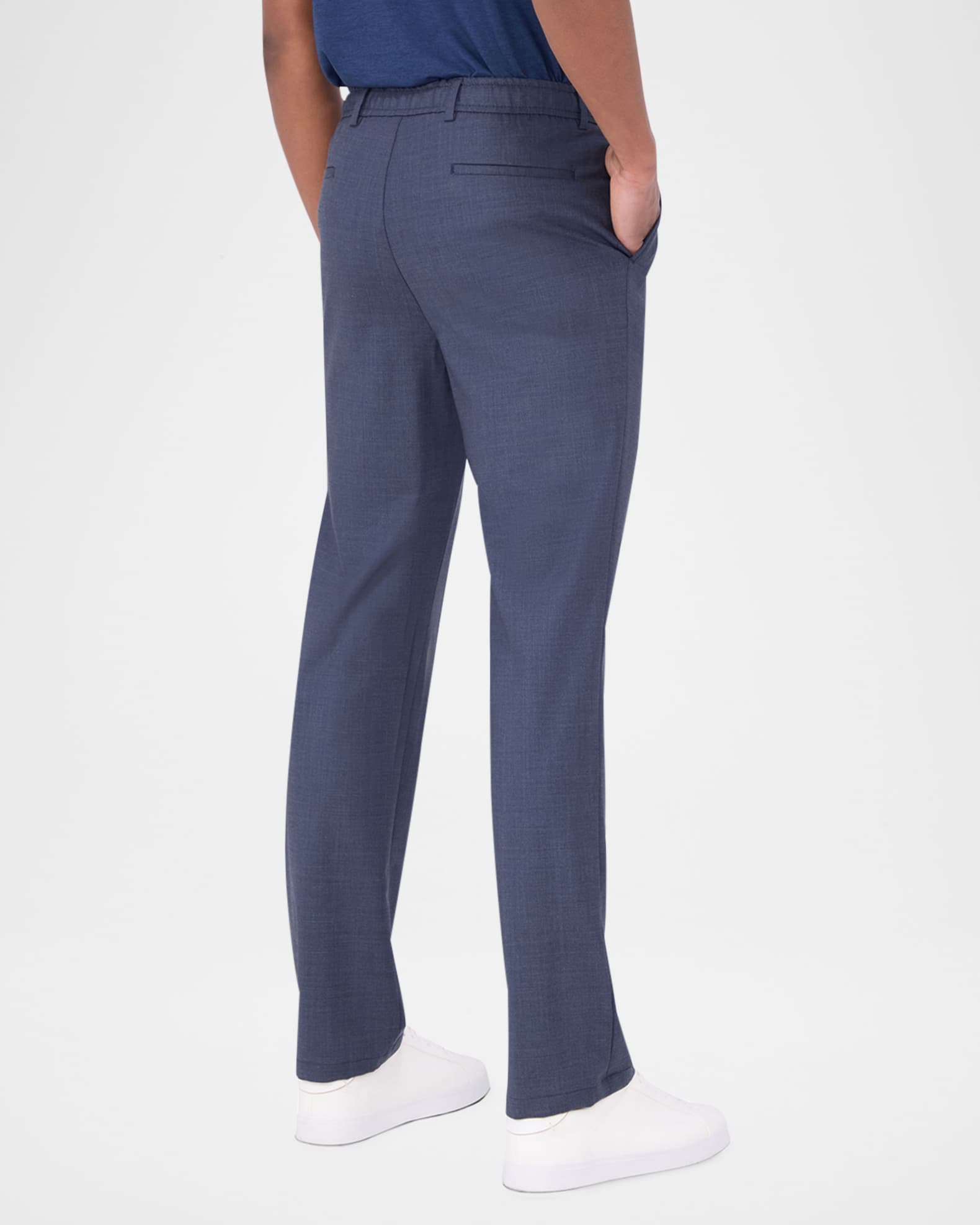 Bugatchi Men's Stretch Wool Travel Pants | Neiman Marcus