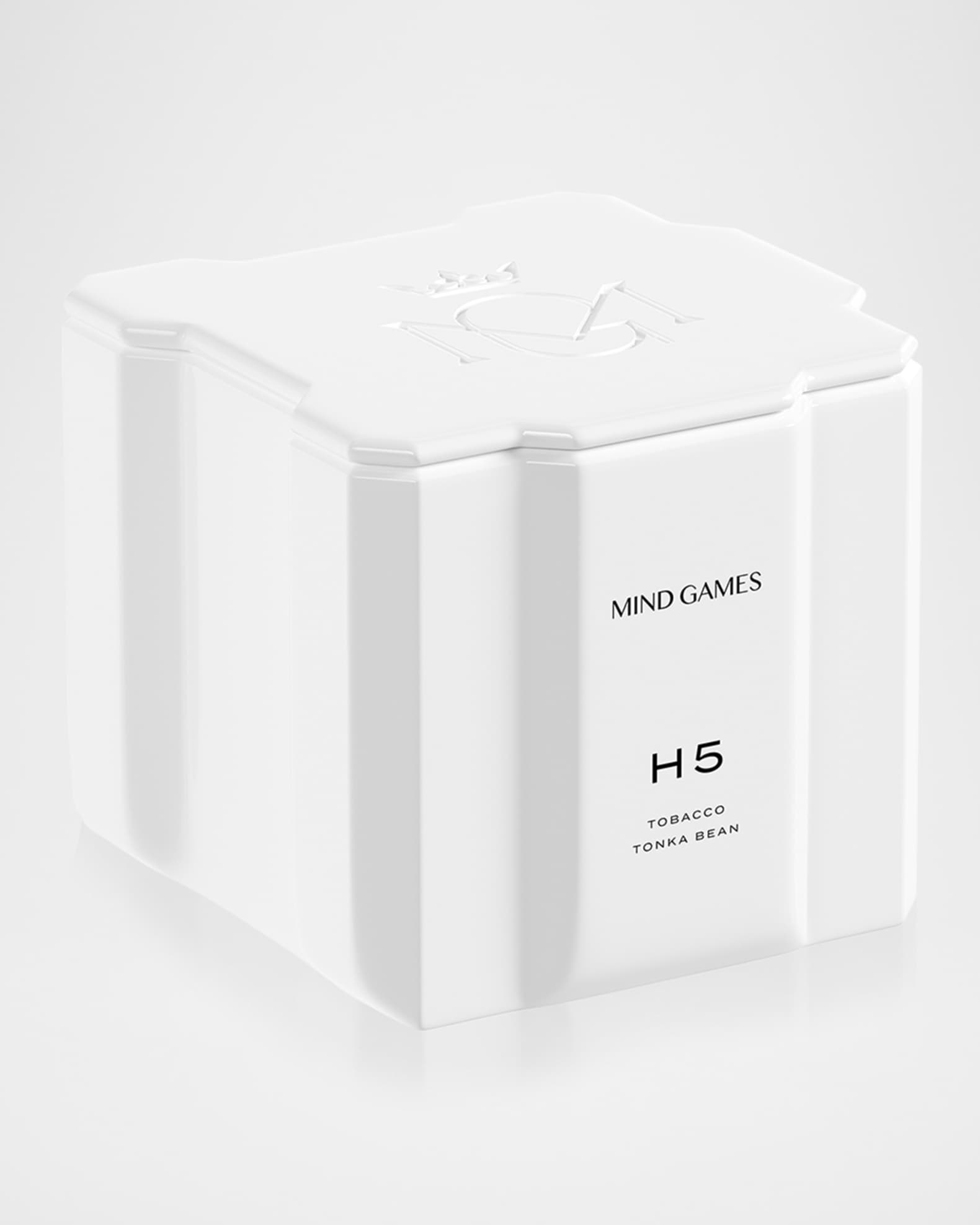 MIND GAMES H5 White Queen Tobacco Tonka Bean Luxury Candle, 10 oz ...