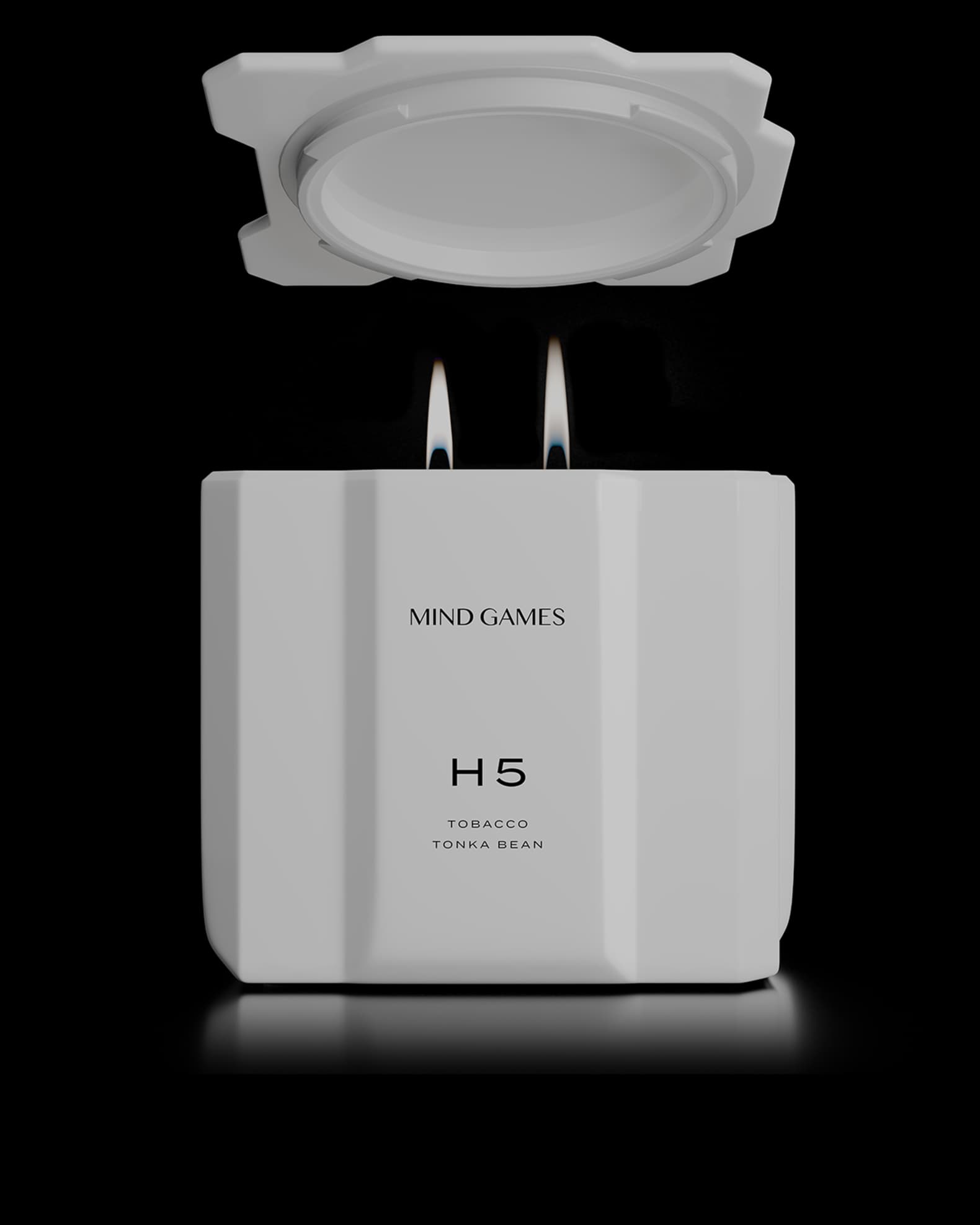 MIND GAMES H5 White Queen Tobacco Tonka Bean Luxury Candle, 10 oz ...