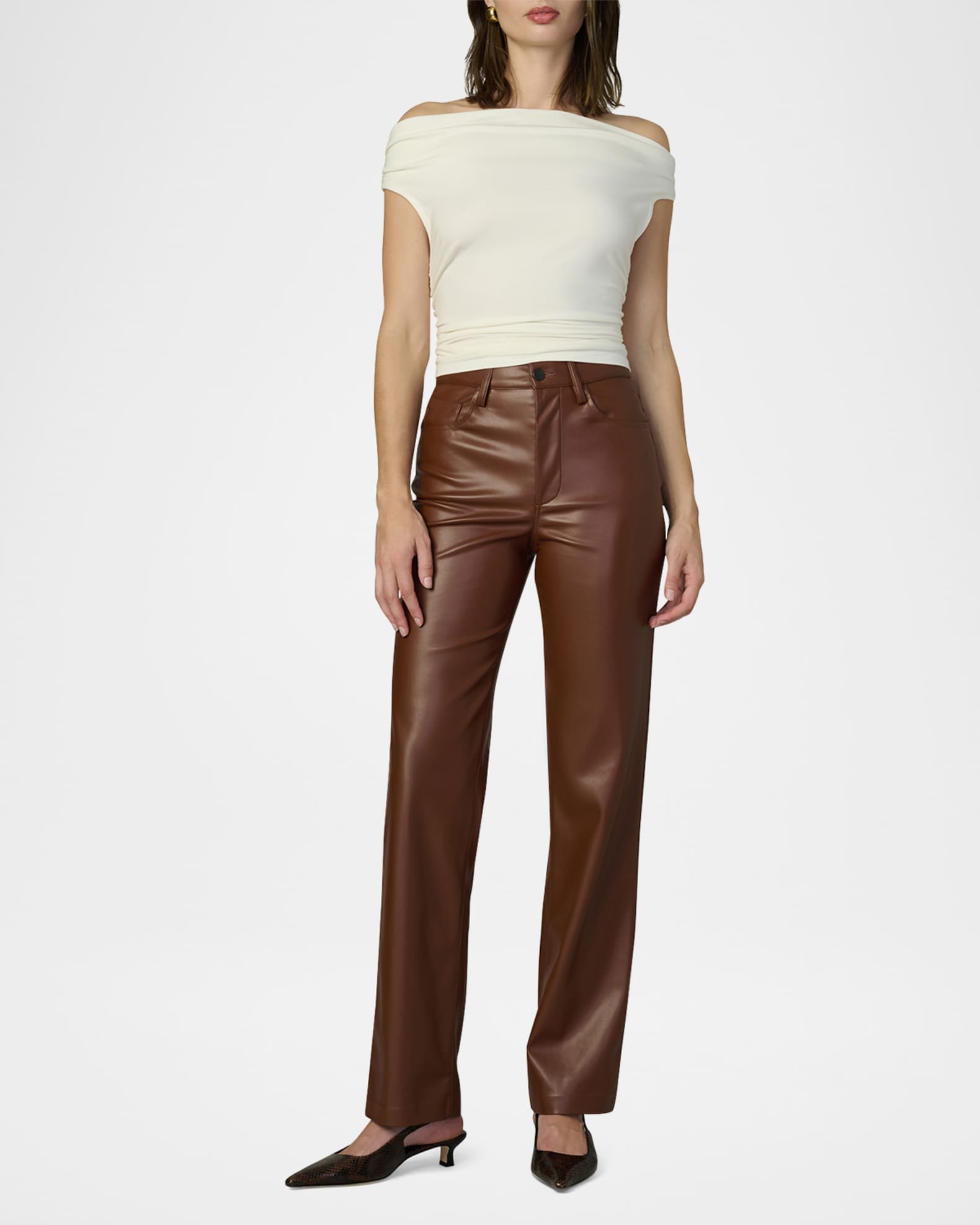 Joe's Jeans The Margot Vegan Leather Pants | Neiman Marcus
