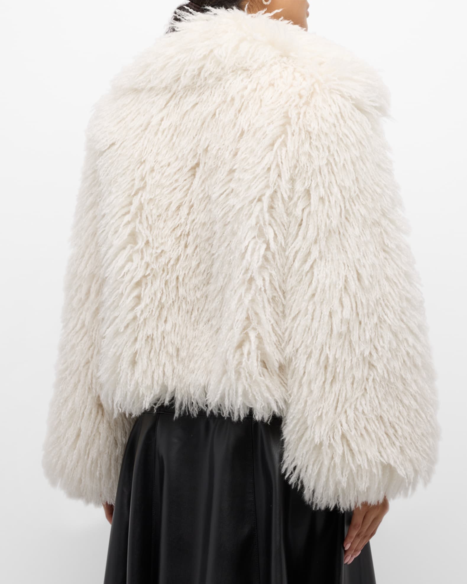 Cinq a Sept Cade Short Faux Fur Coat | Neiman Marcus