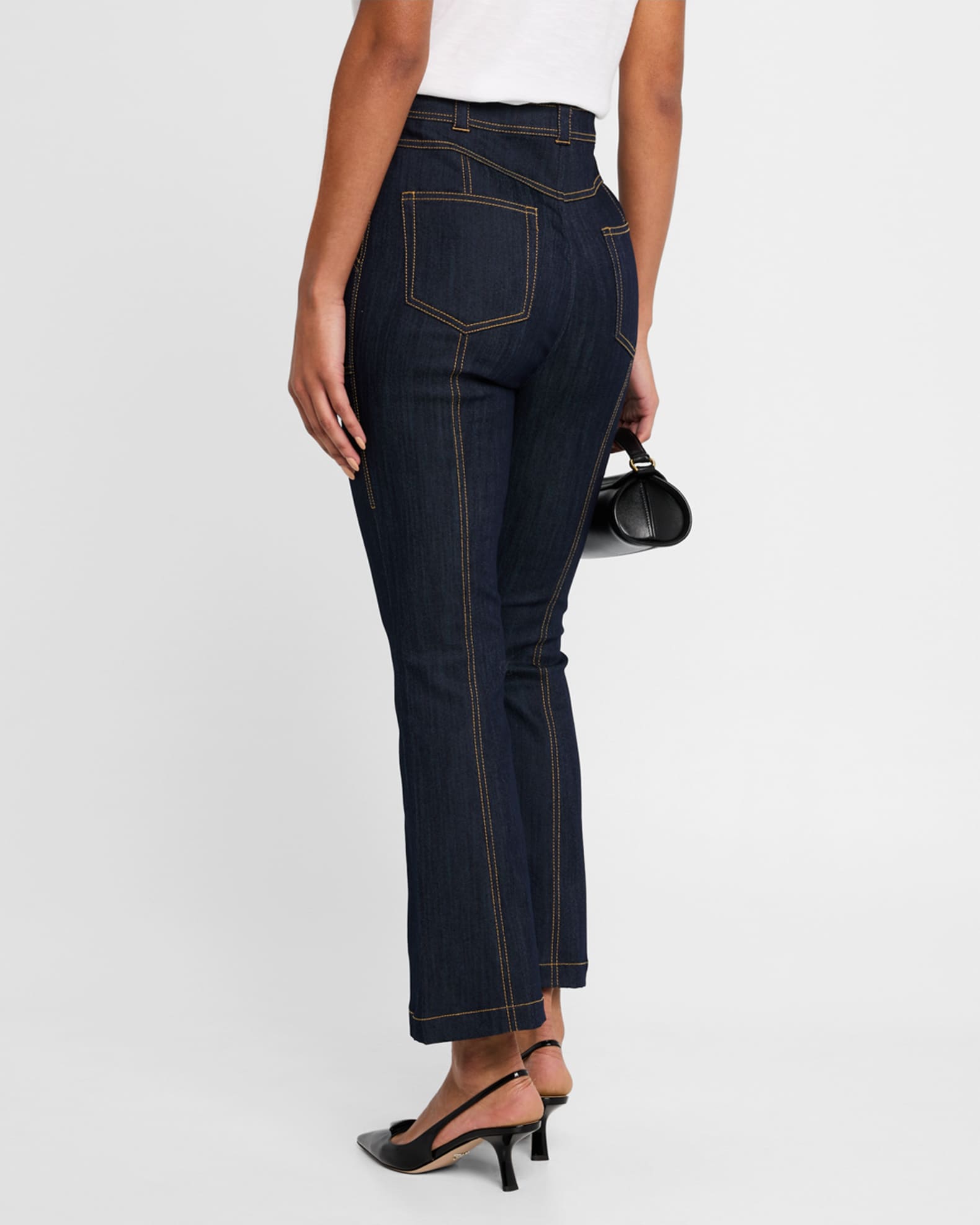 Cinq a Sept Wallace Ankle Flare Pants | Neiman Marcus