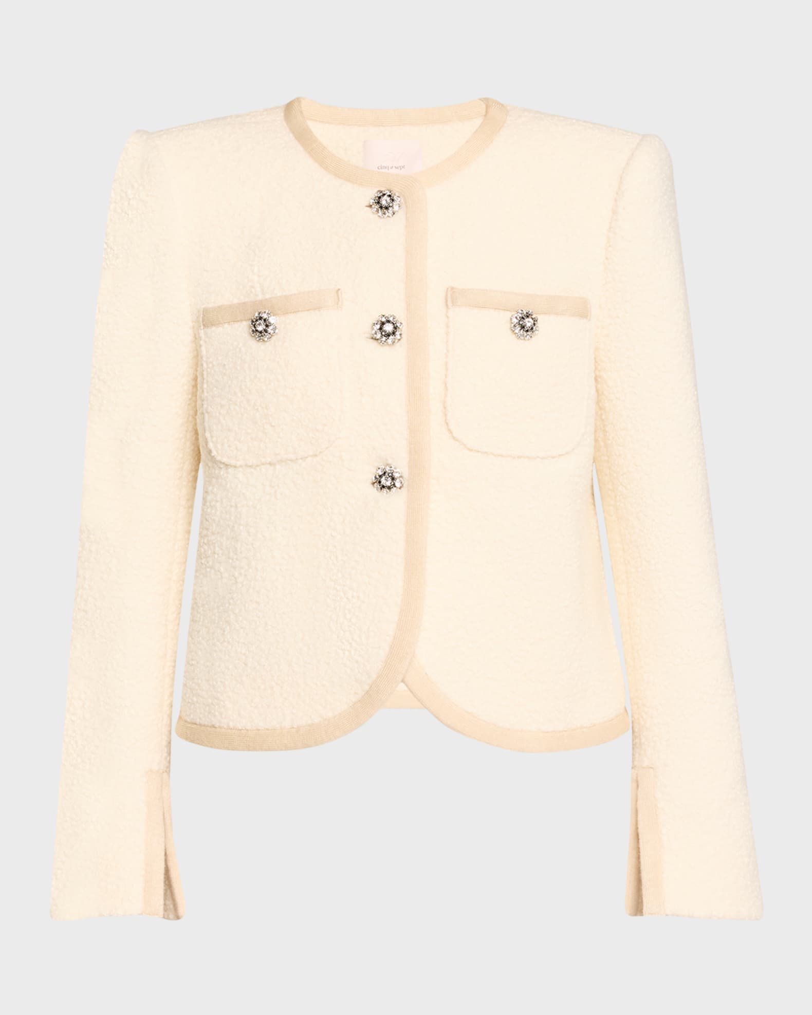 Cinq a Sept Junia Boucle Crop Jacket | Neiman Marcus