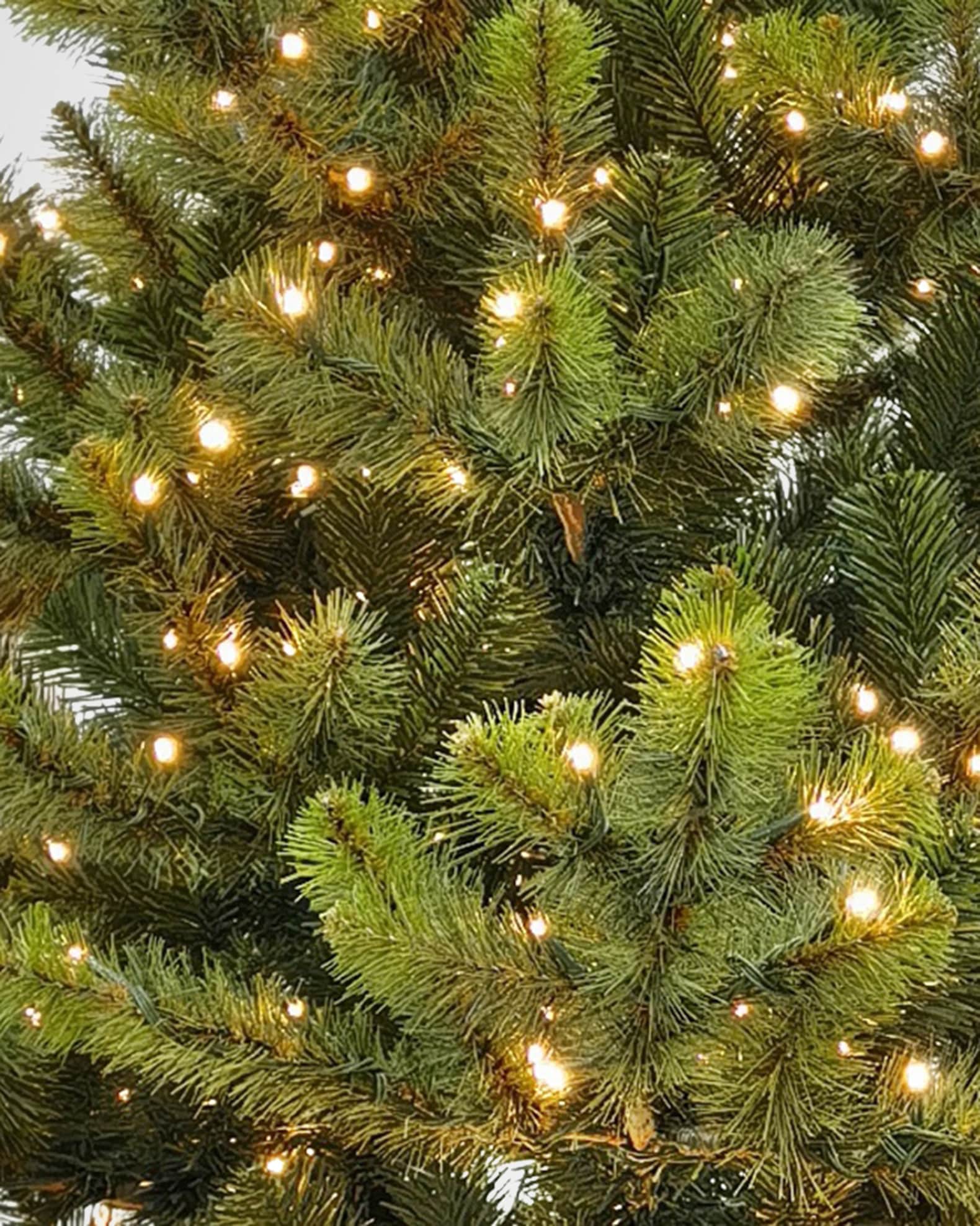 Winward Home Deluxe Village Mix Pine 7.5' Pre-Lit Christmas Tree ...