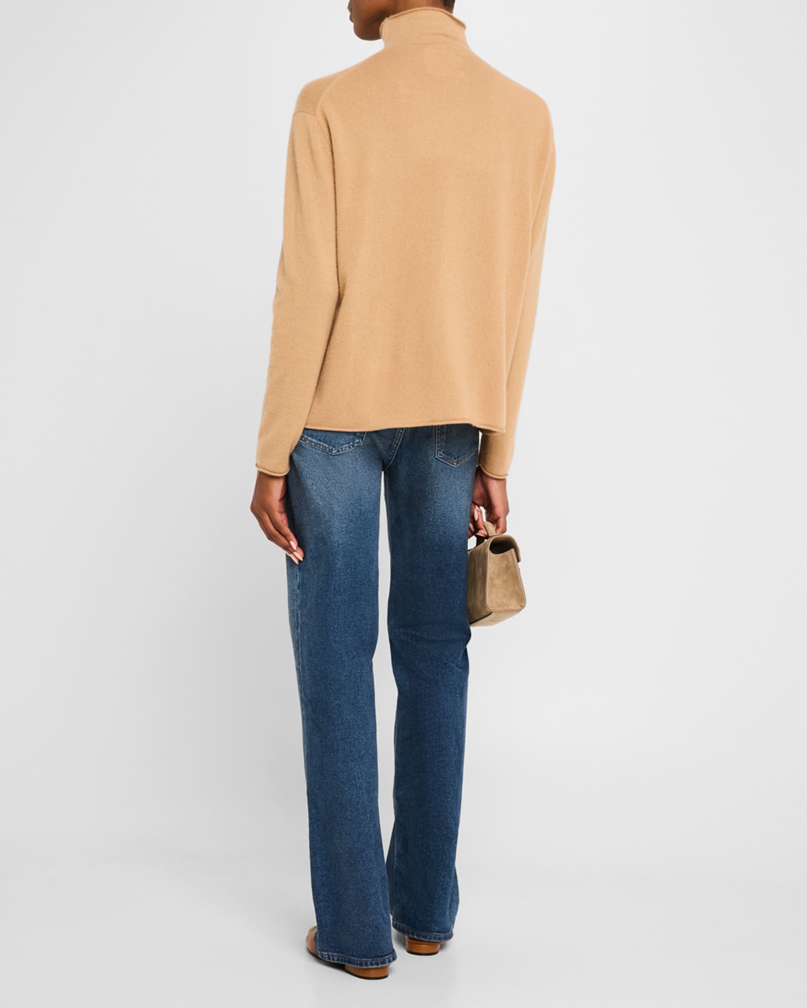 Lisa Yang Clio Mock-Neck Cashmere Sweater | Neiman Marcus