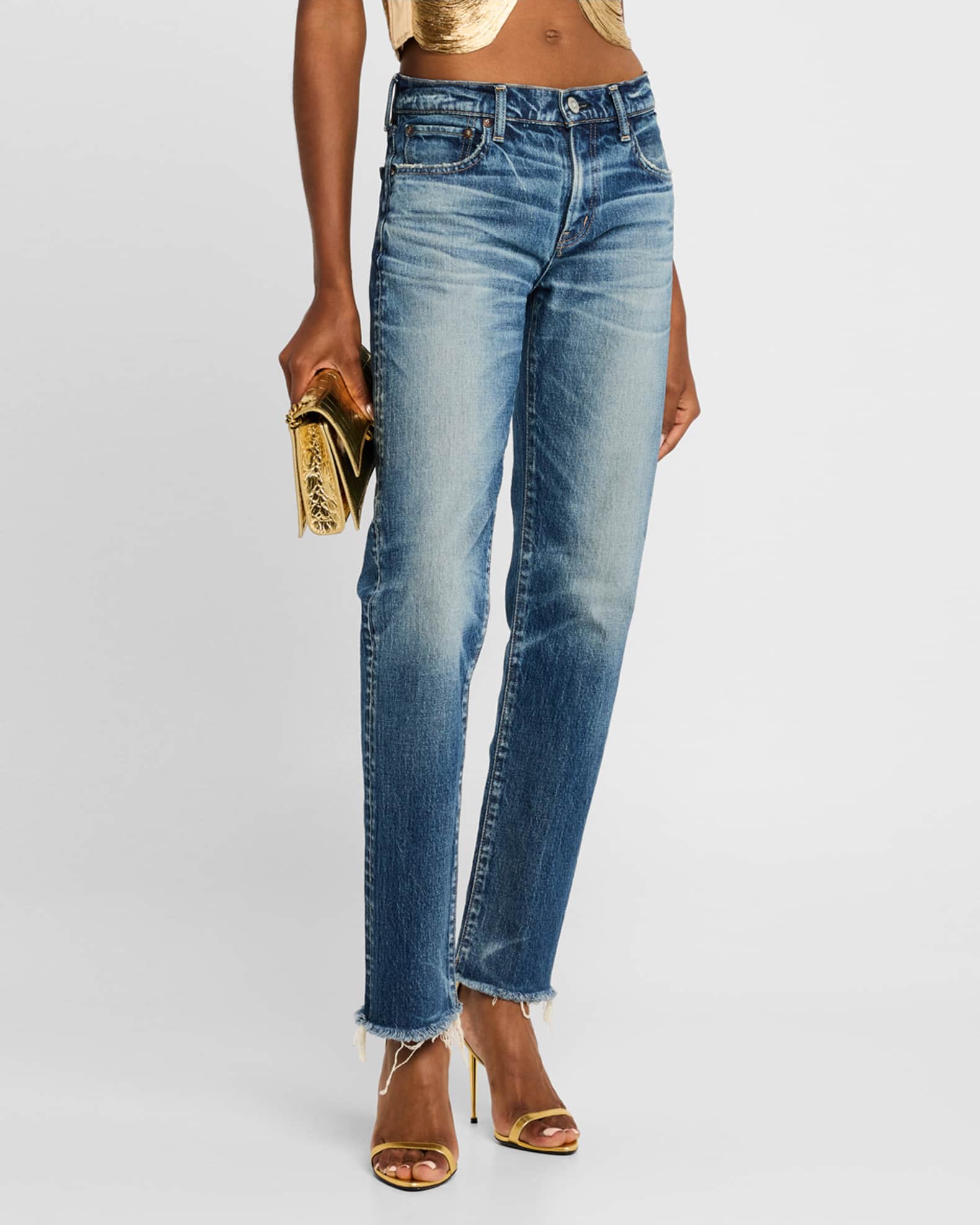 MOUSSY VINTAGE Florahome Slim Straight Jeans | Neiman Marcus