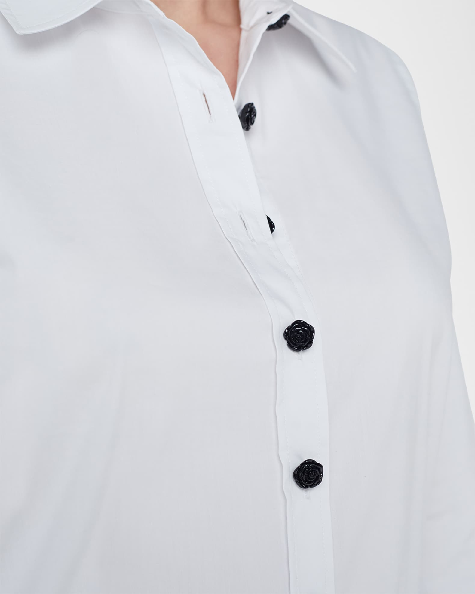 L'Agence Black Long-Sleeve Bodysuit | Neiman Marcus