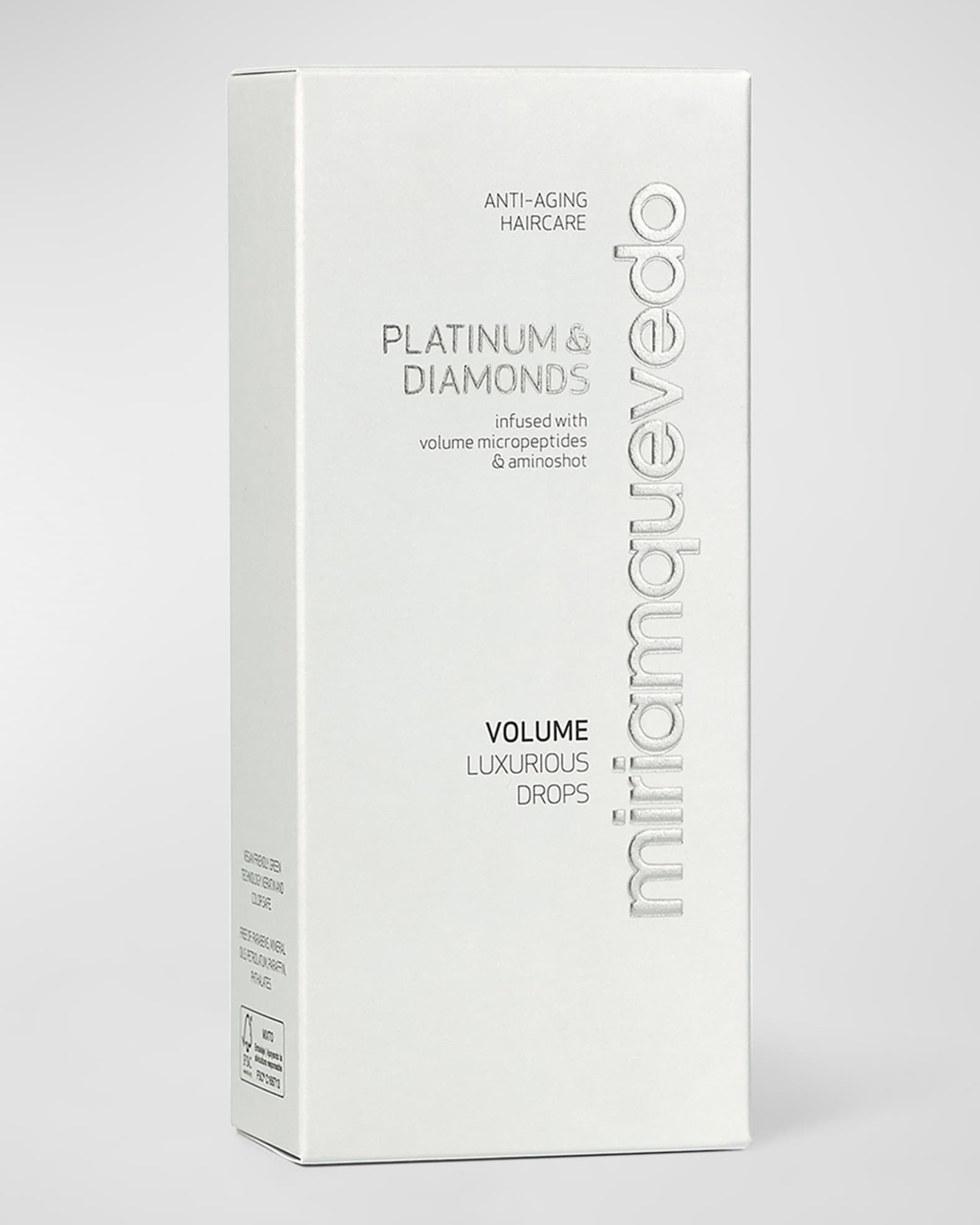 Miriam Quevedo Platinum & Diamonds Volume Luxurious Drops, 5 oz ...