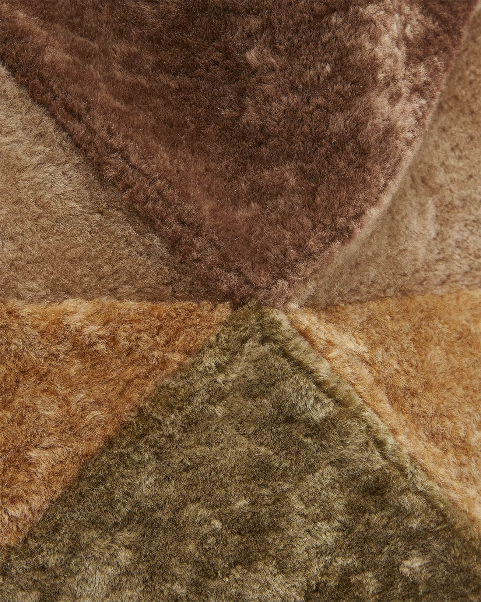 Loewe Puzzle Fold Large Sheep Shearling Fur Tote Bag | Neiman Marcus