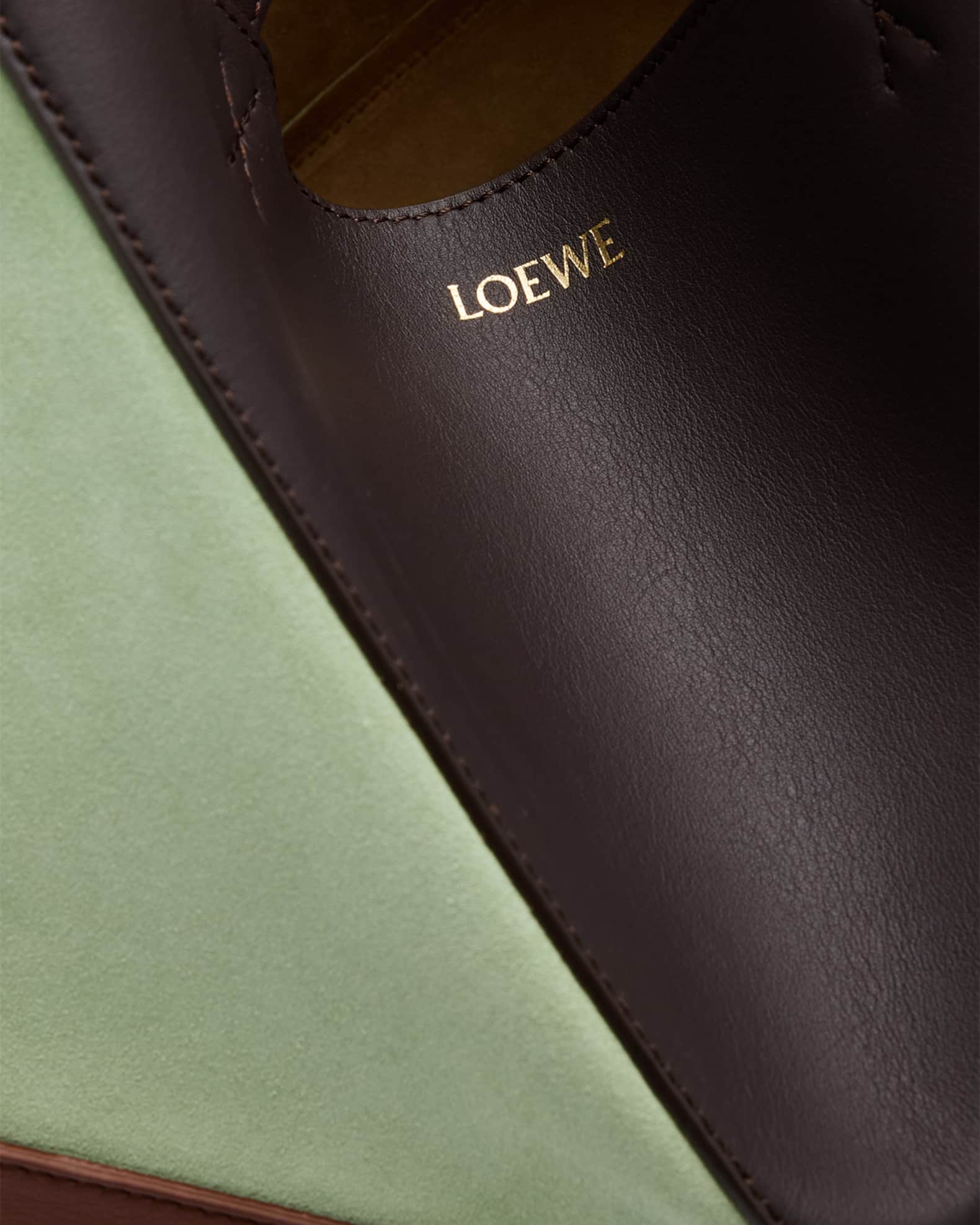 Loewe Puzzle Medium Fold Tote Bag in Colorblock Leather | Neiman Marcus