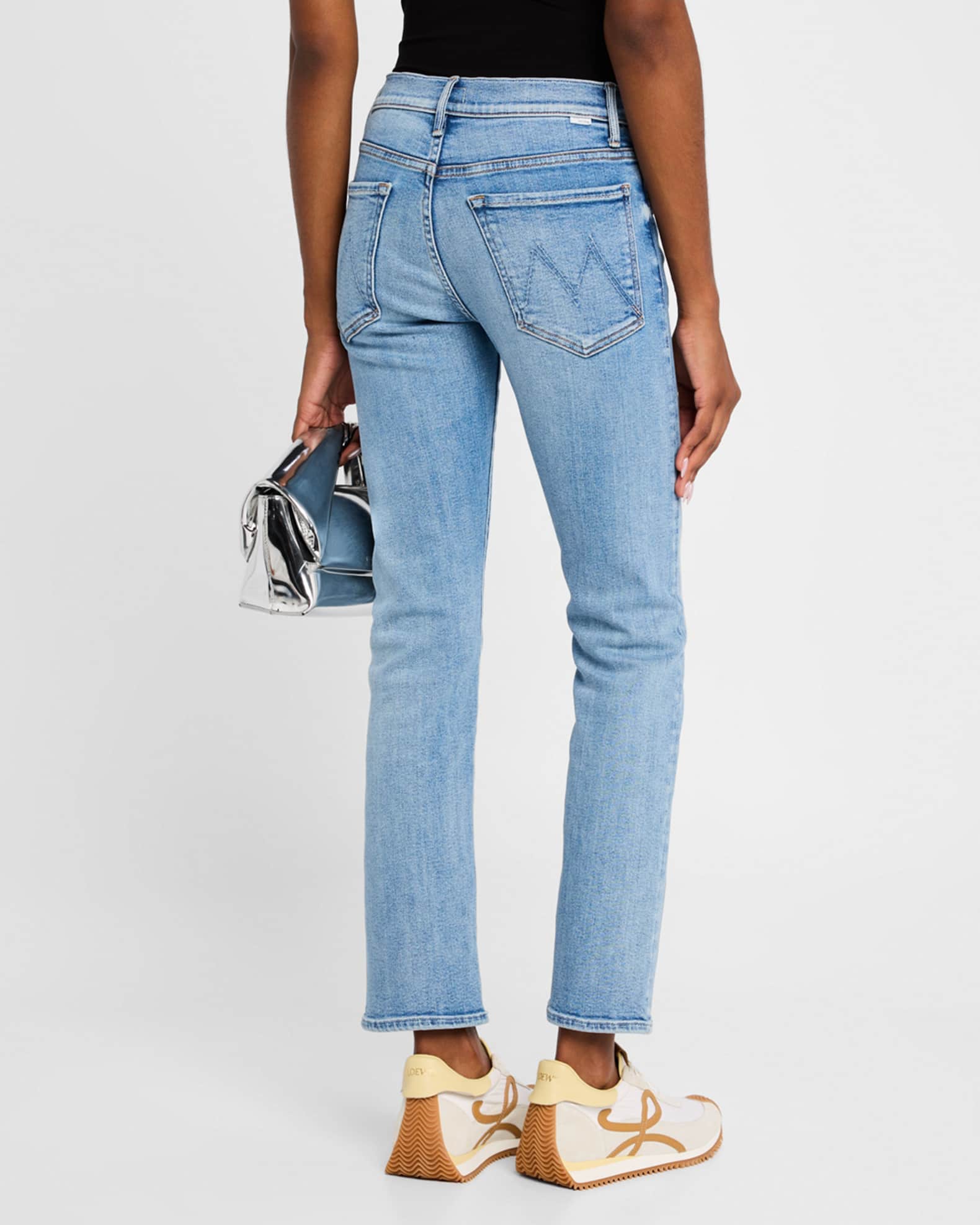 MOTHER The Mid-Rise Hiker Hover Jeans | Neiman Marcus