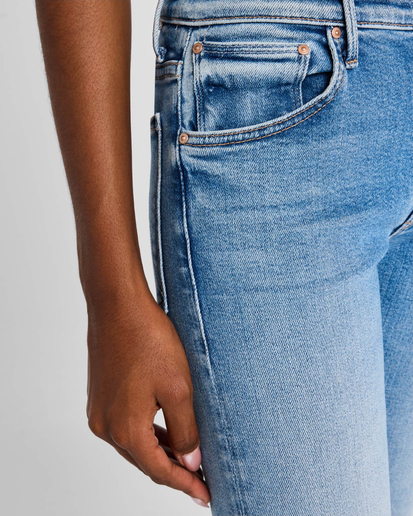 MOTHER The Mid-Rise Hiker Hover Jeans | Neiman Marcus