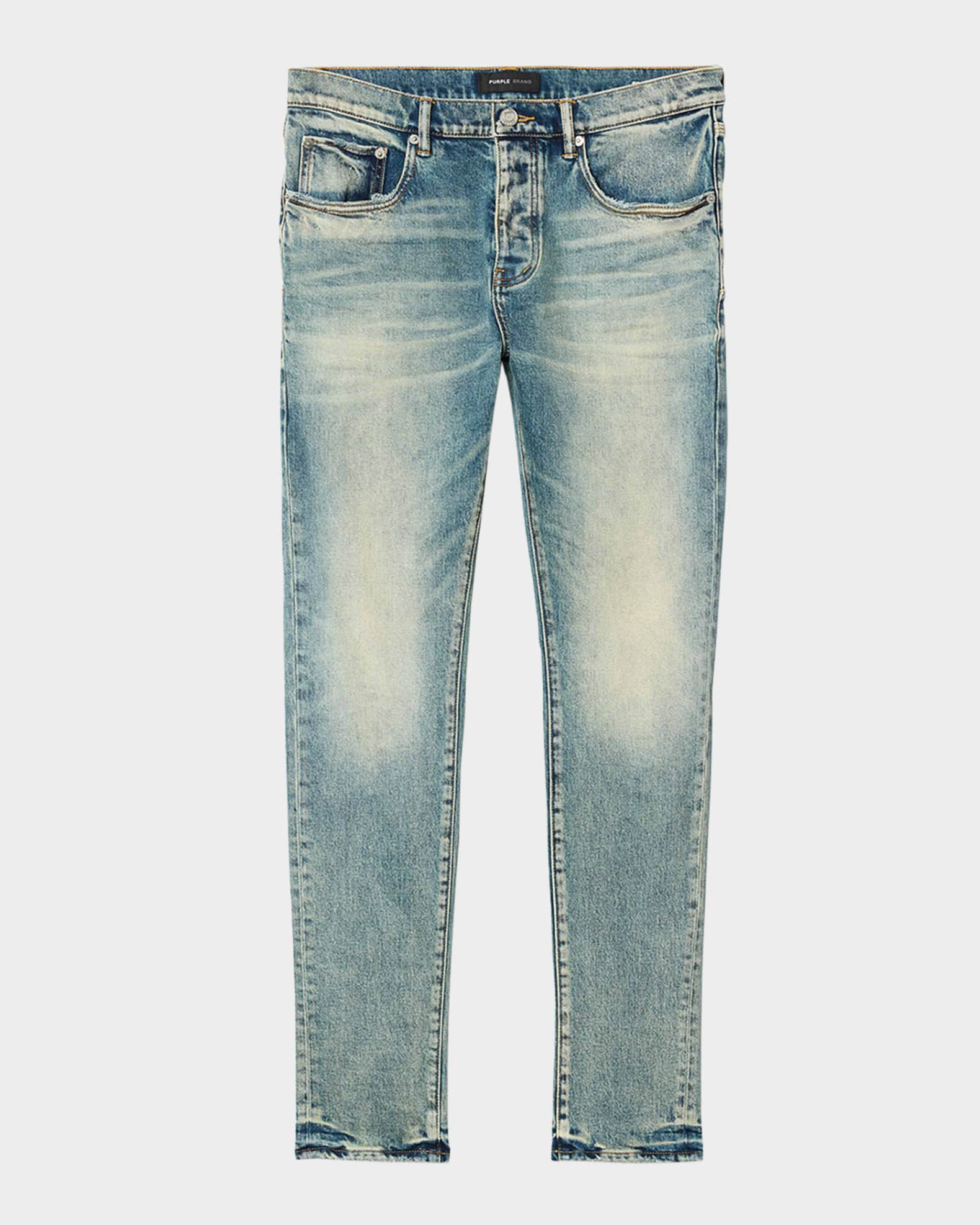 PURPLE Men's Electric Tint Skinny Jeans | Neiman Marcus
