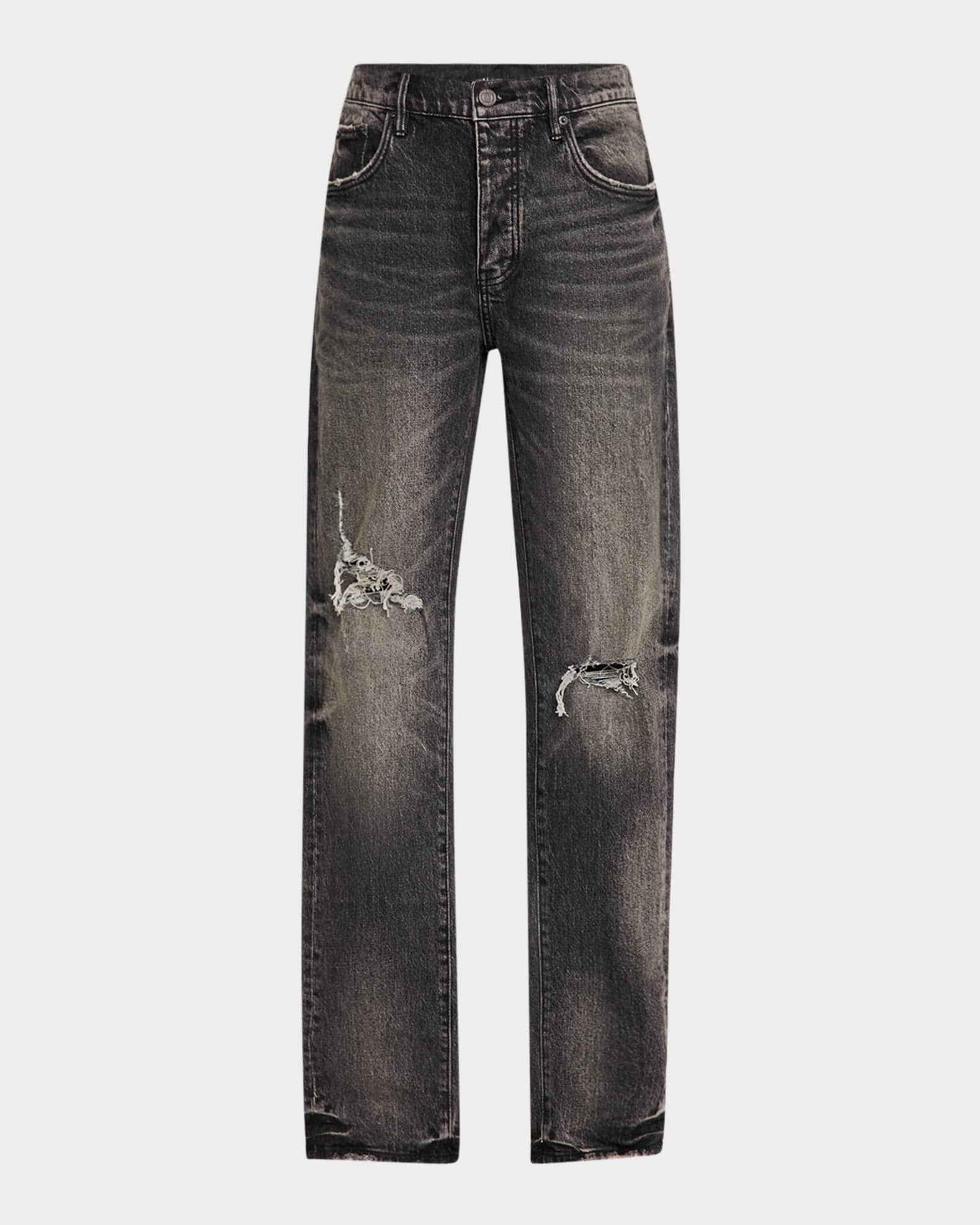 PURPLE Men's Skinny Week Old Wash Jeans | Neiman Marcus