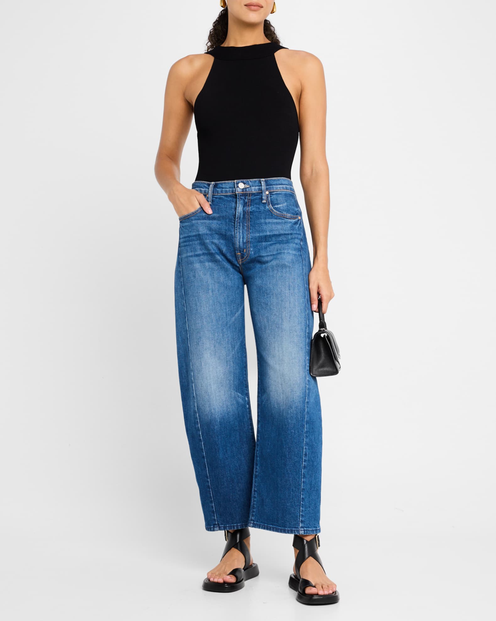 MOTHER Lil' Full Pipe Flood Jeans | Neiman Marcus