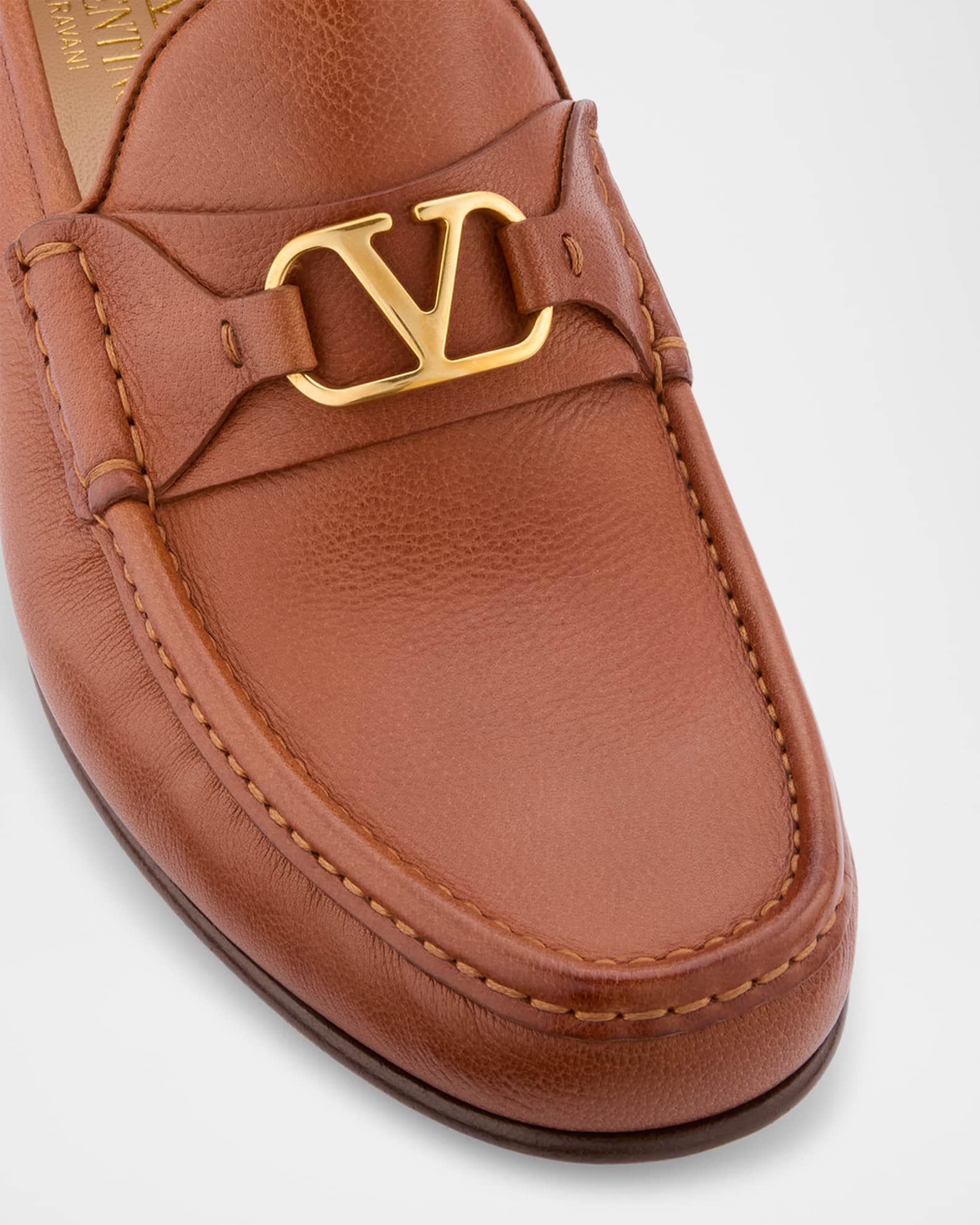 Valentino Garavani Men's VLogo Signature Leather Penny Loafers | Neiman ...